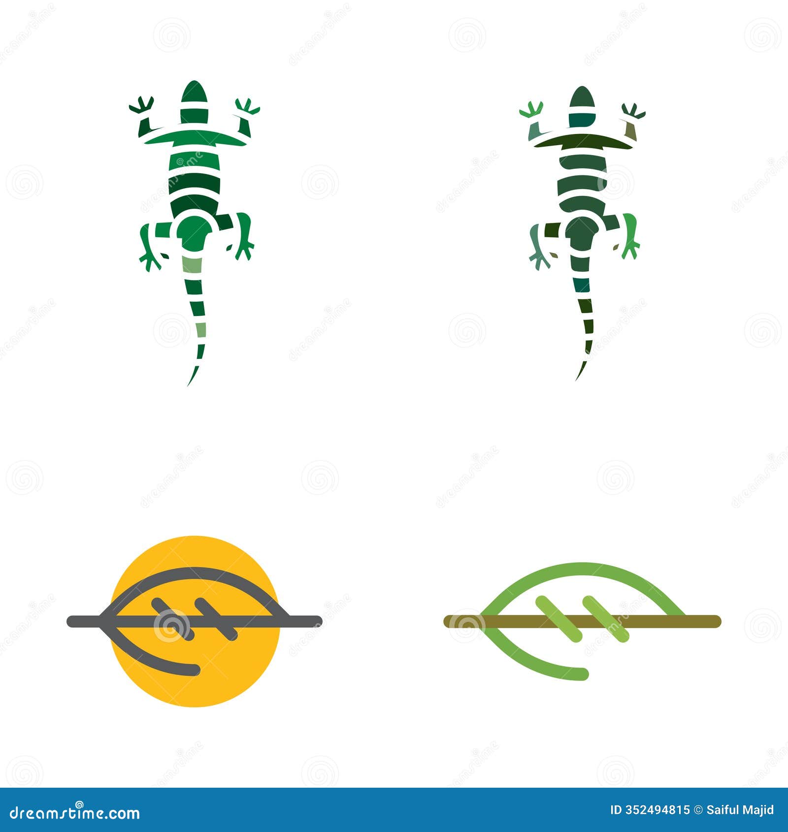 Lizard Logo Template Icon stock illustration. Illustration of mascot ...