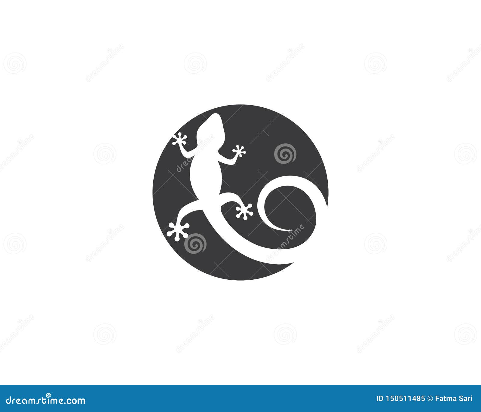 Lizard logo template stock vector. Illustration of isolated - 150511485