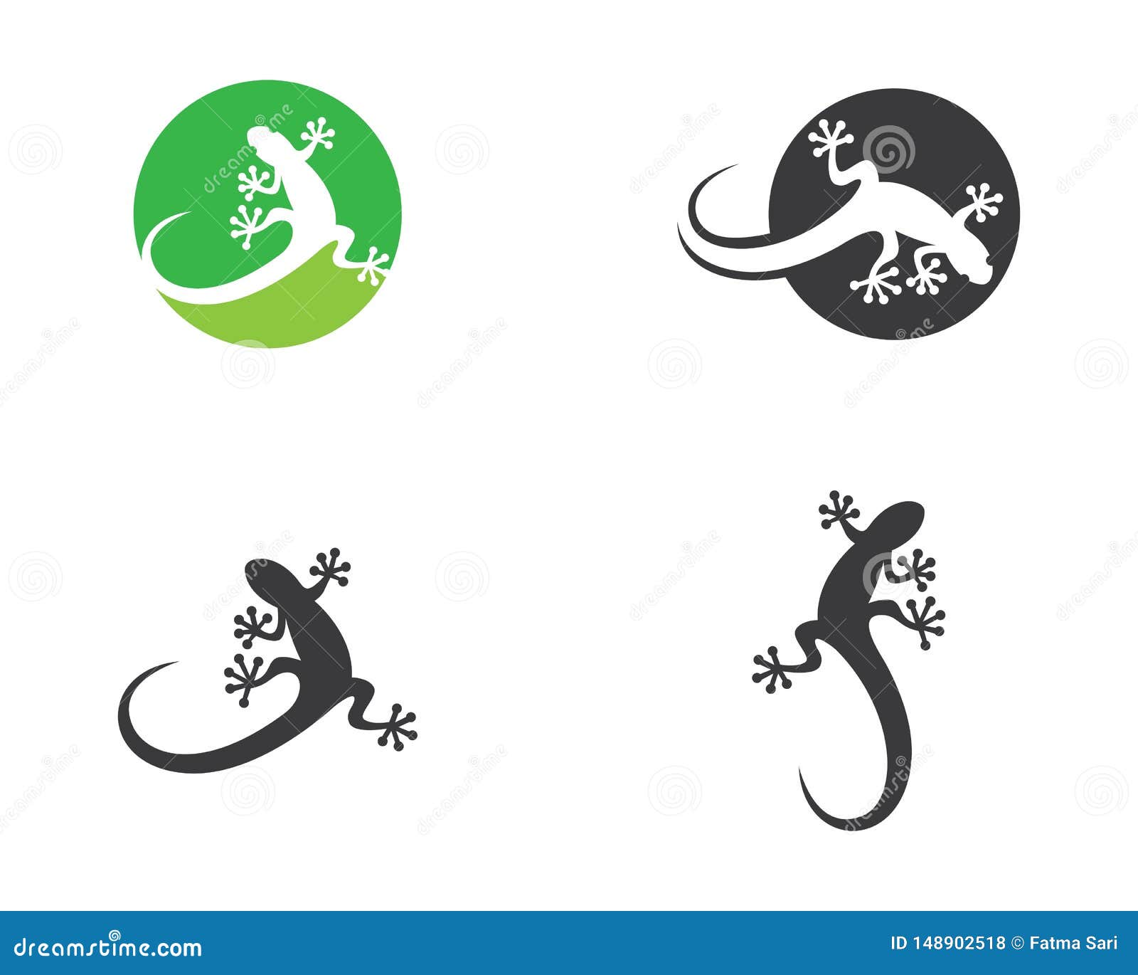 Lizard logo template stock vector. Illustration of nature - 148902518
