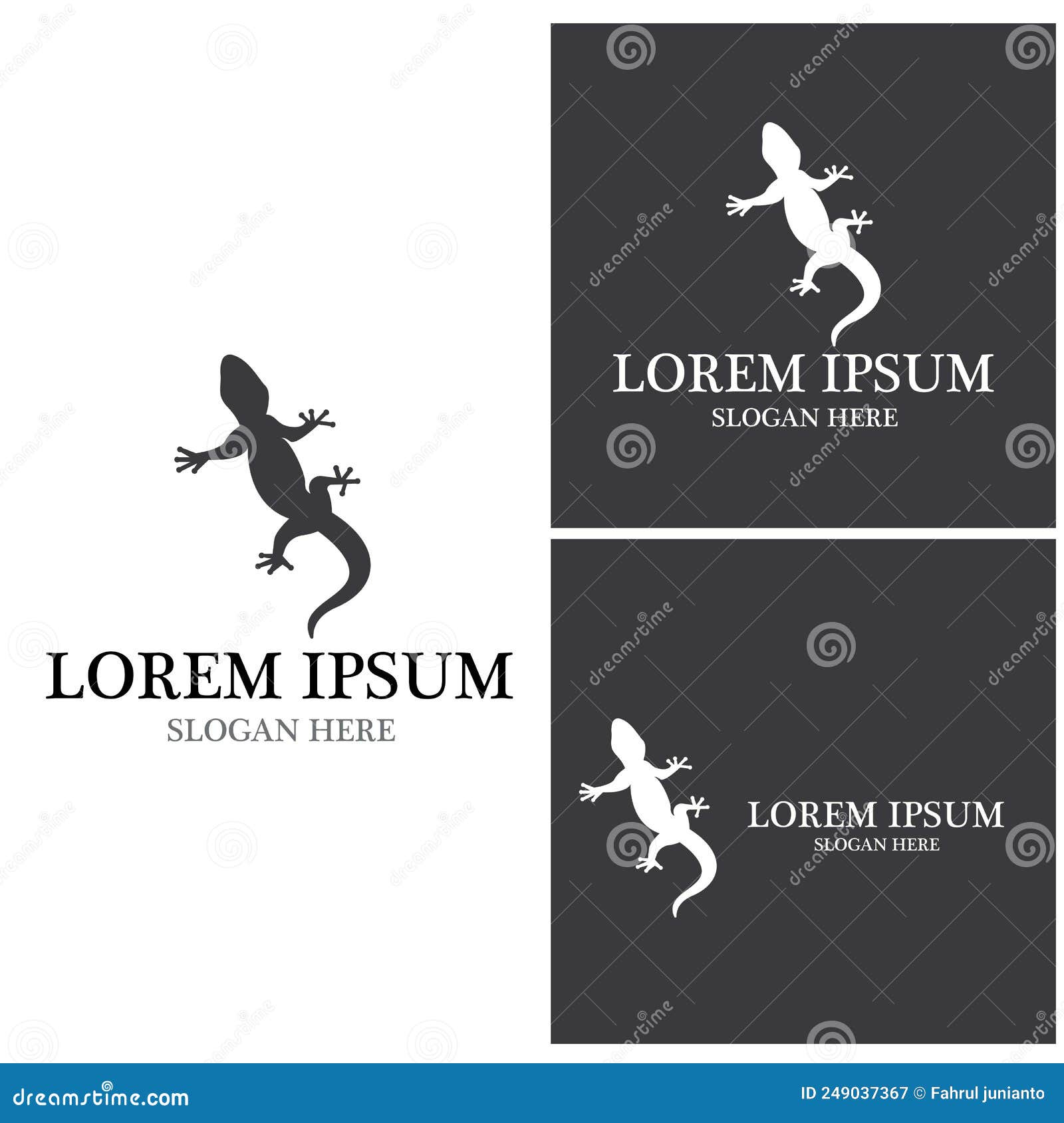 Lizard Logo Vector Template Illustration Stock Illustration ...