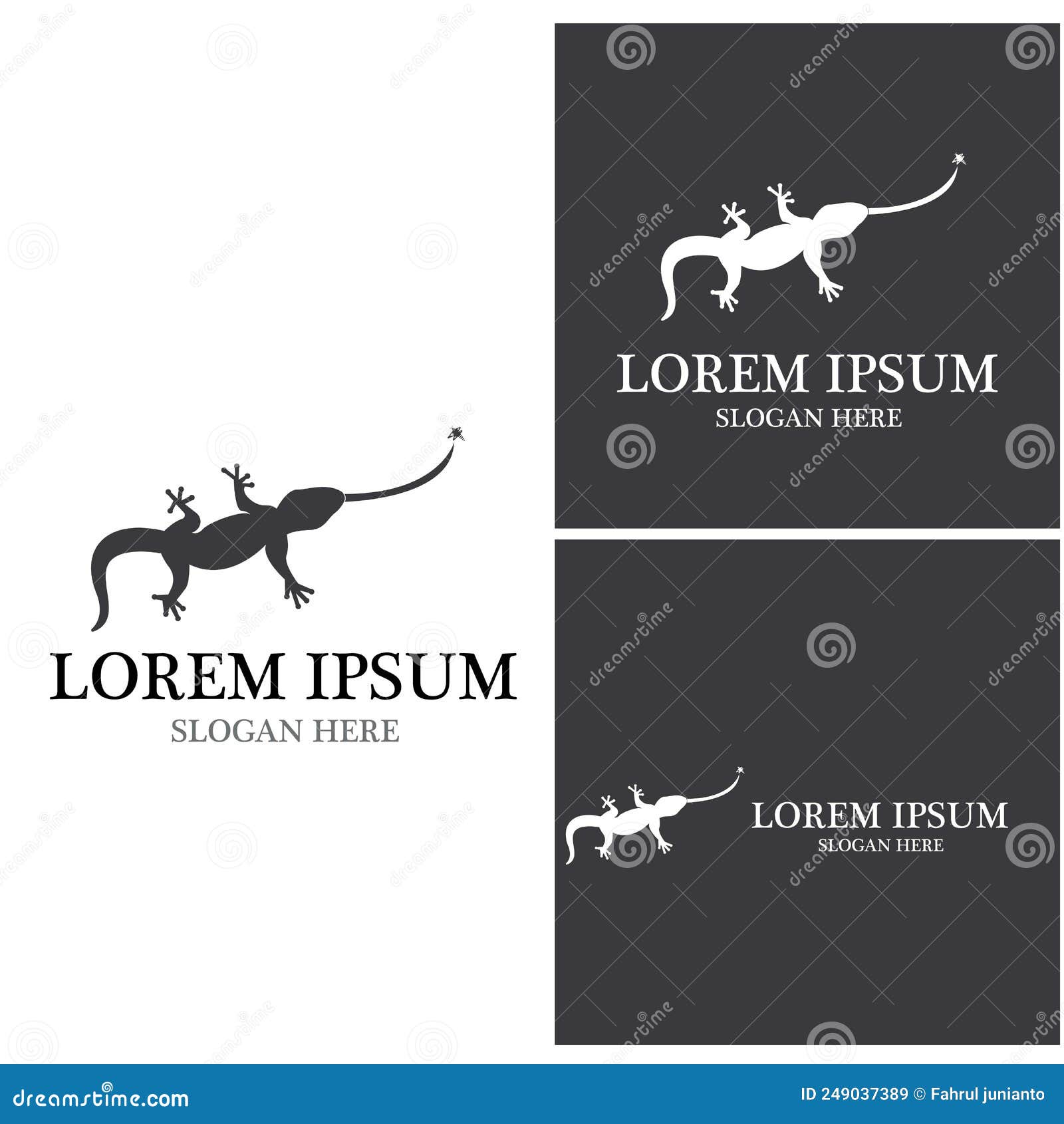 Lizard Logo Vector Template Illustration Stock Illustration ...