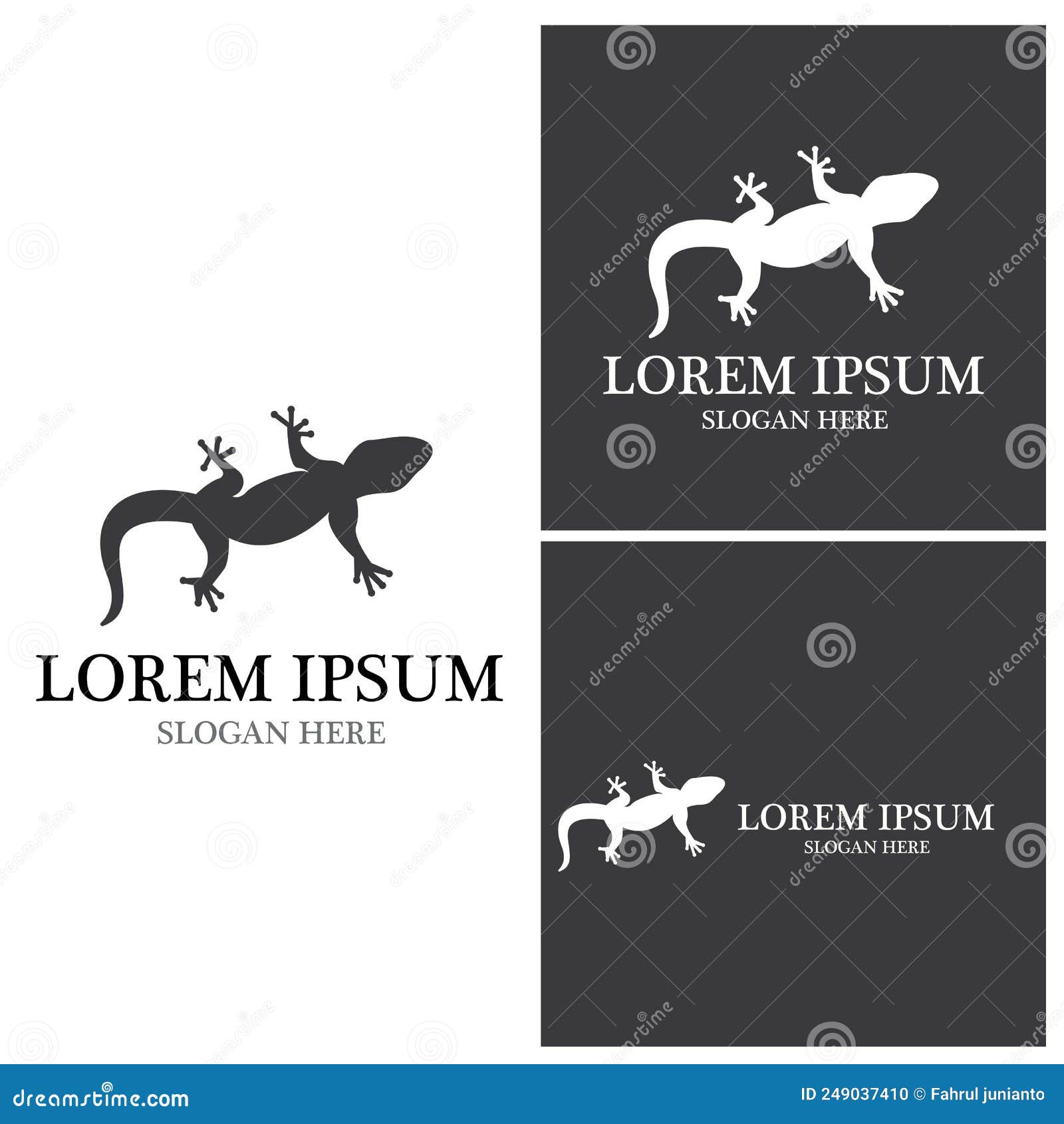 Lizard Logo Vector Template Illustration Stock Illustration ...