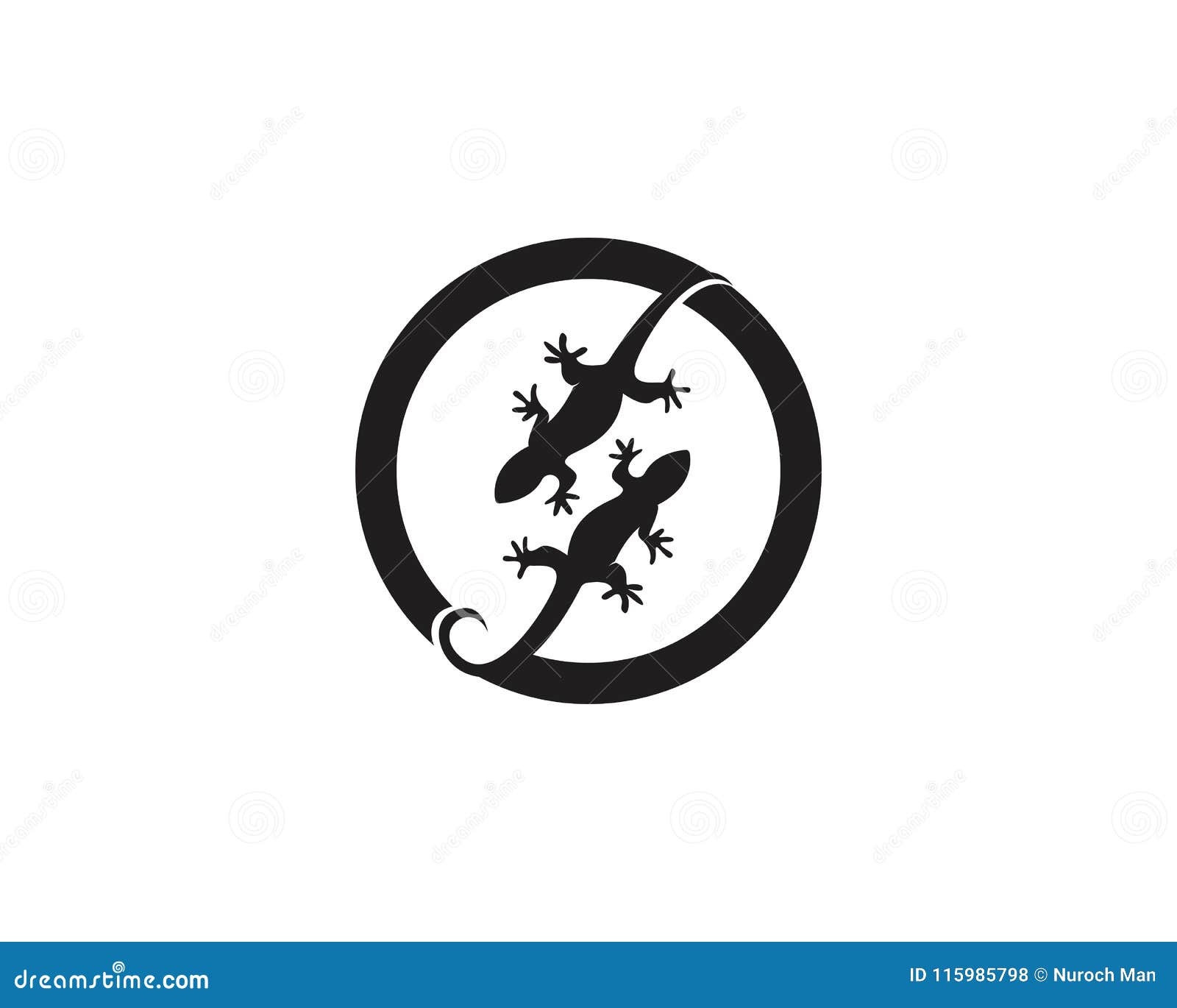 Lizard Logos Template Symbols Vectors Stock Vector - Illustration of ...