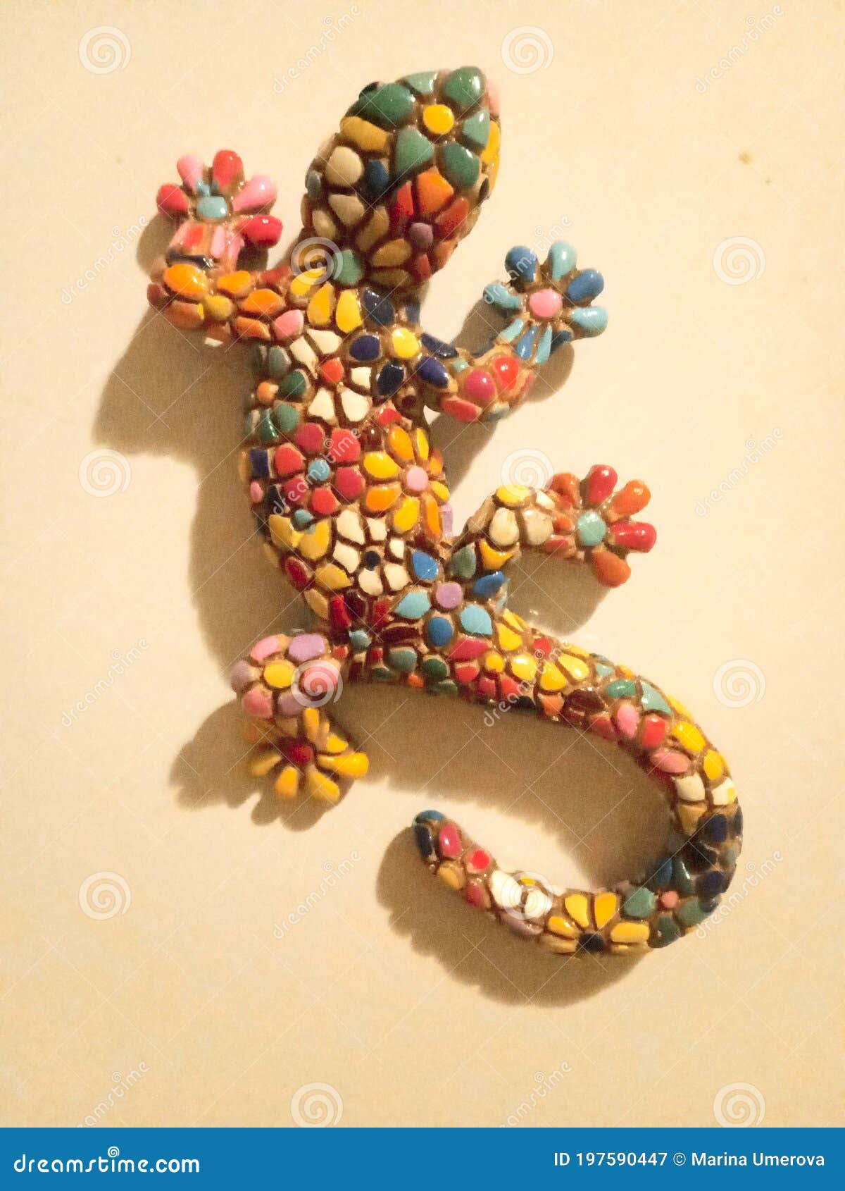 Lizard Magnet on the Refrigerator Stock Image - Image of crochet ...