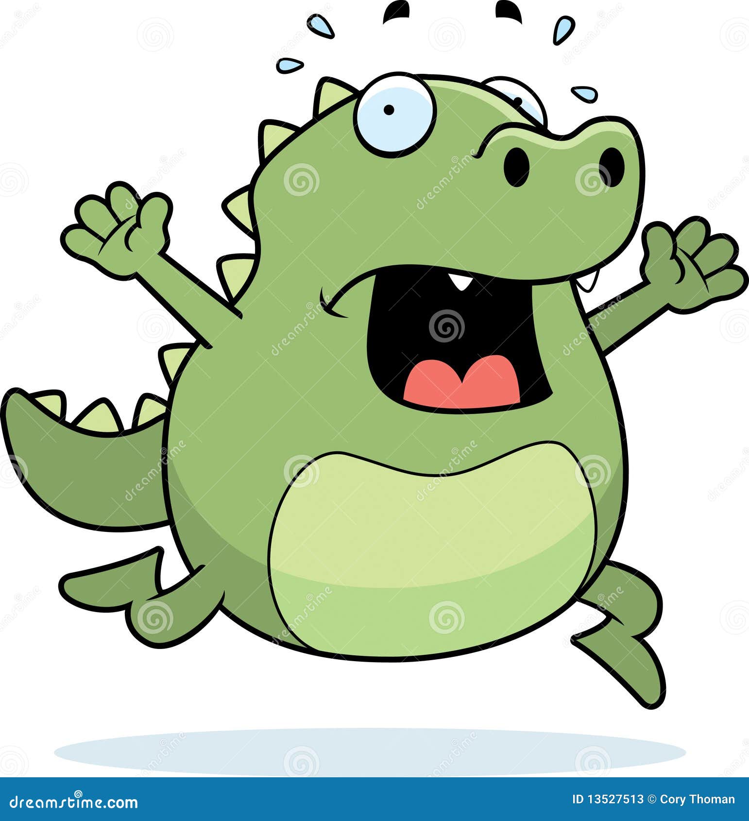 Lizard Panic stock vector. Illustration of fear, panic - 13527513