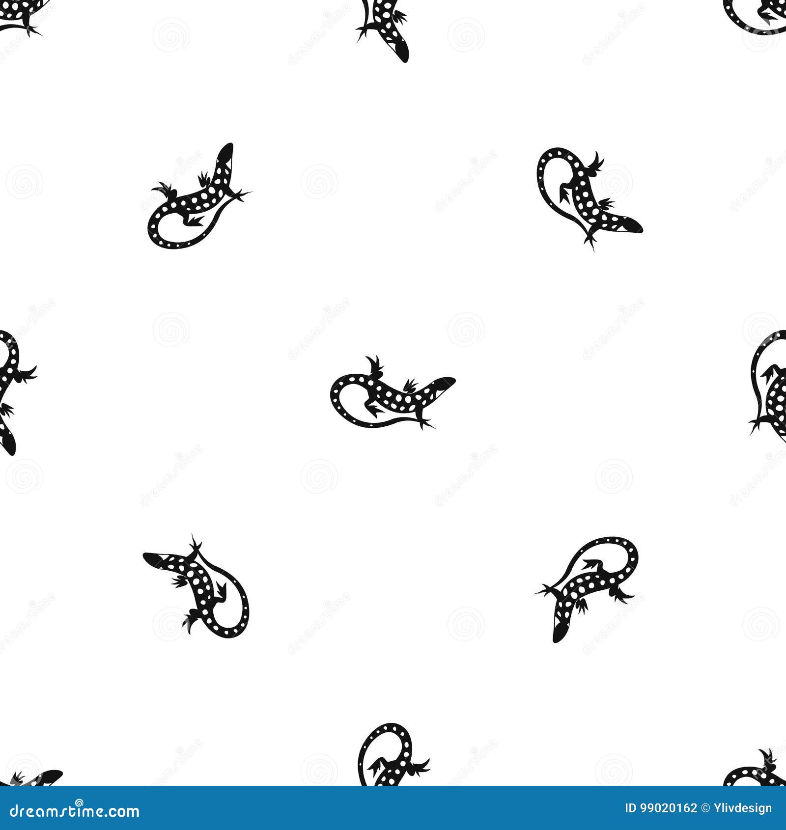 Lizard Pattern Seamless Black Stock Vector - Illustration of icon ...