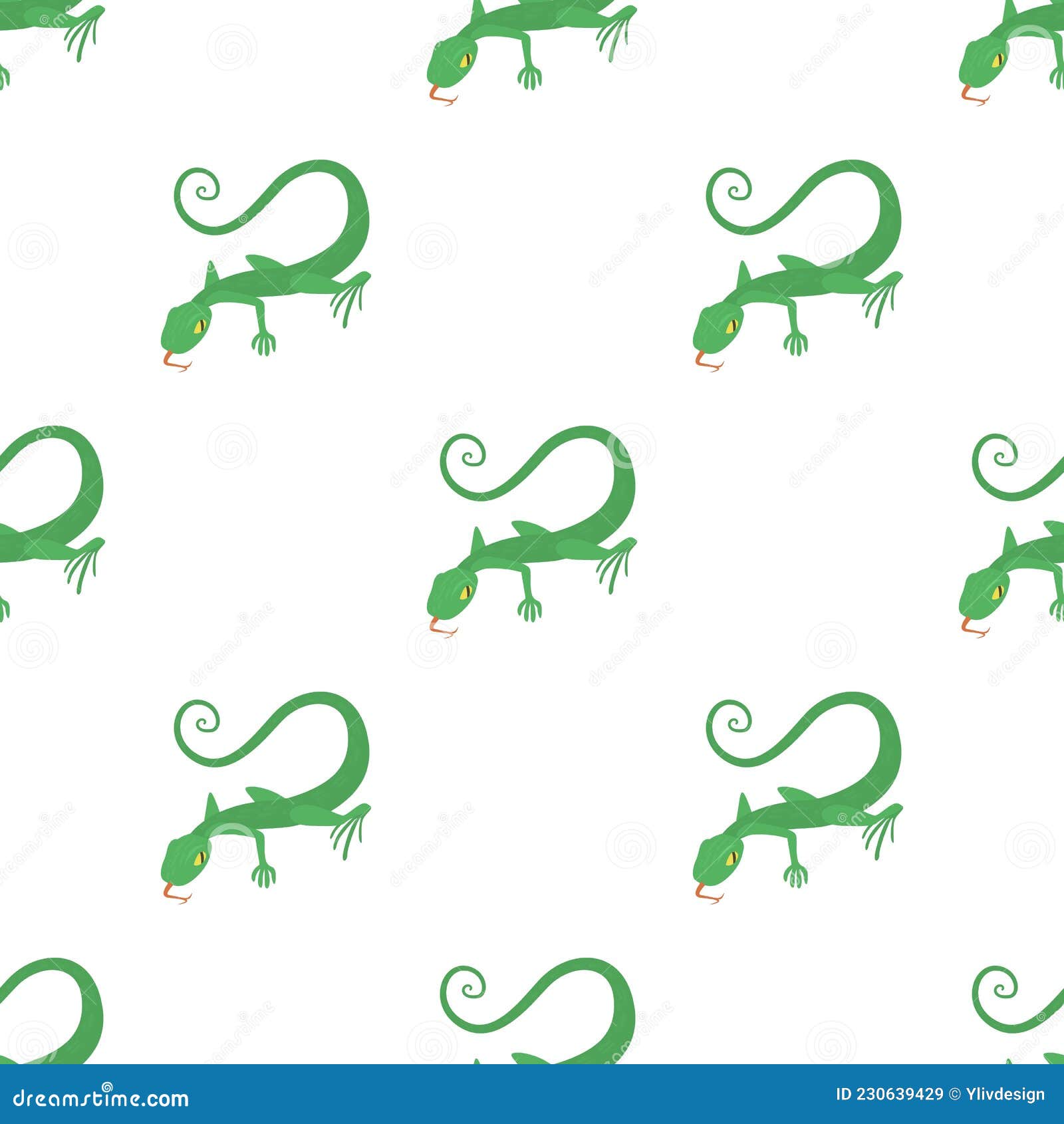 Lizard Pattern Seamless Vector Stock Vector - Illustration of seamless ...