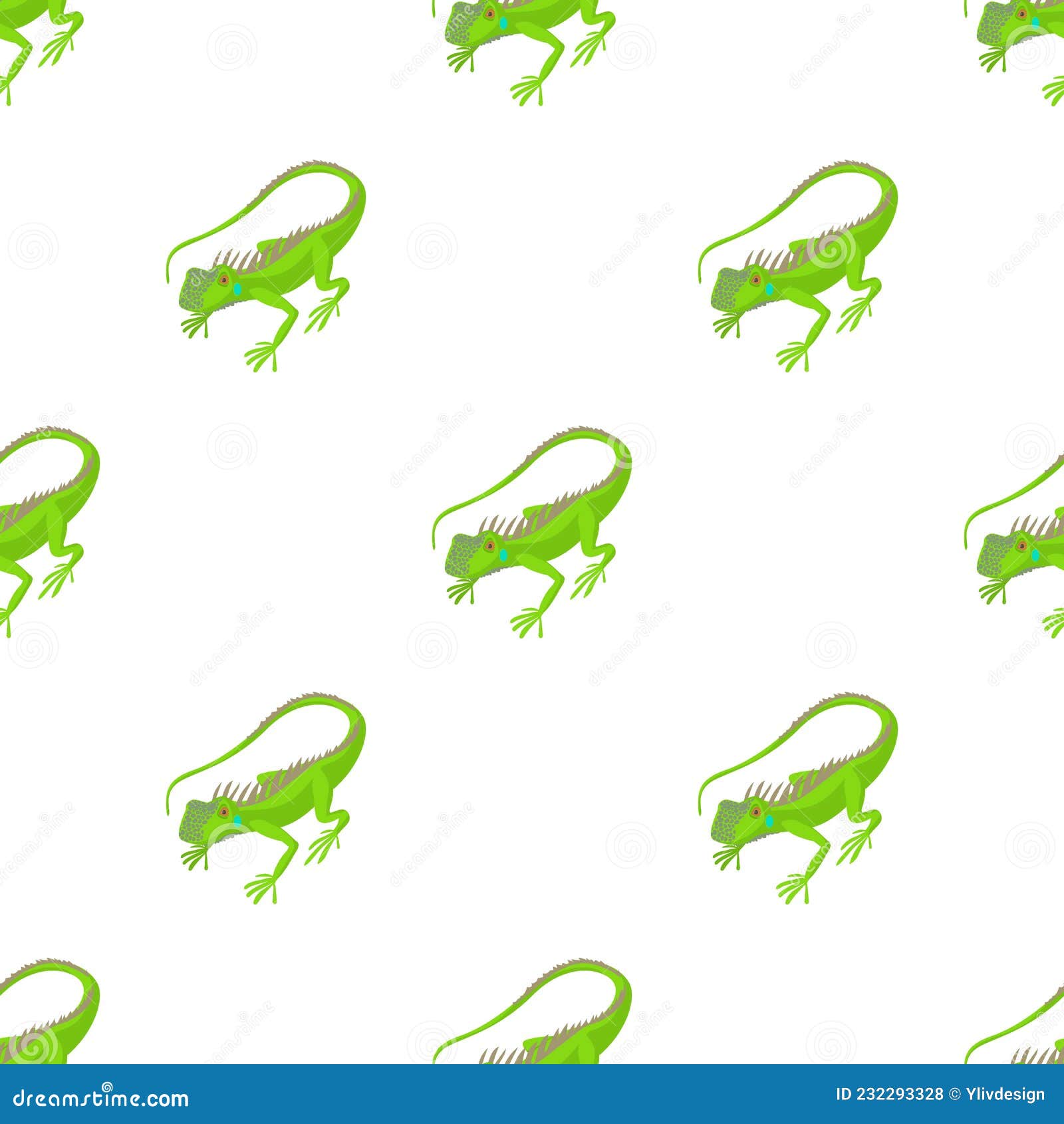 Lizard Pattern Seamless Vector Stock Vector - Illustration of wild ...