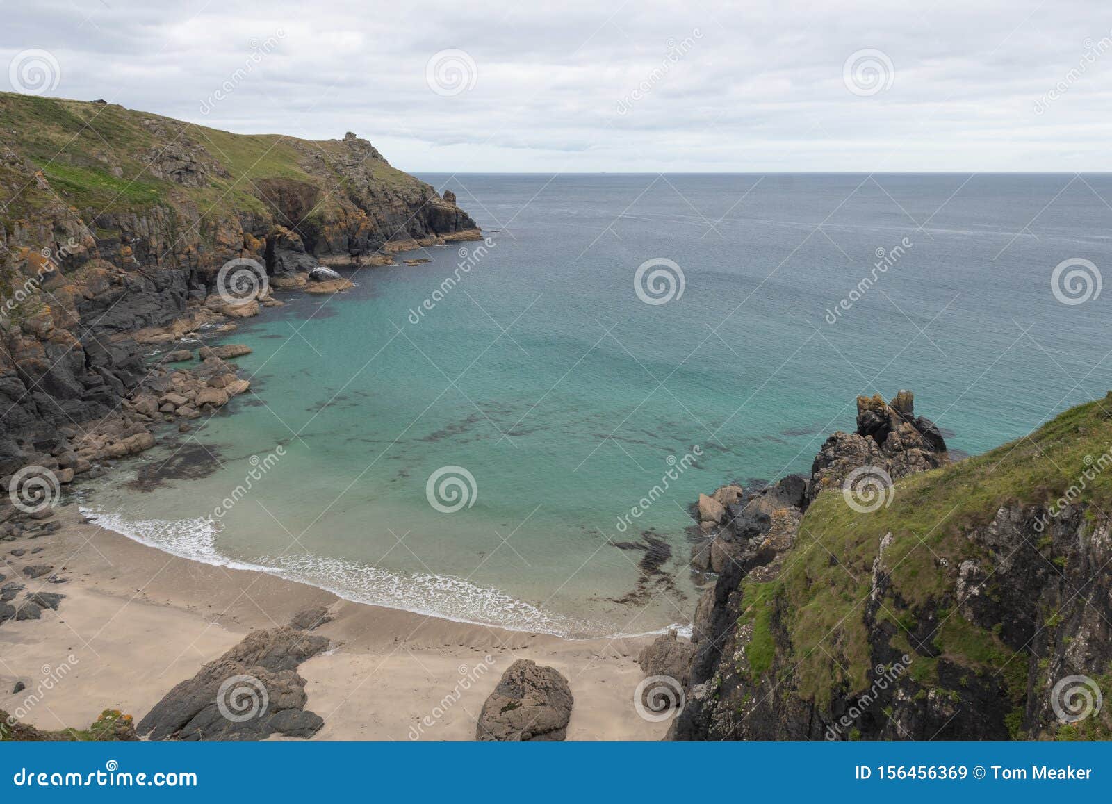Lizard point in Cornwall stock image. Image of natural - 156456369