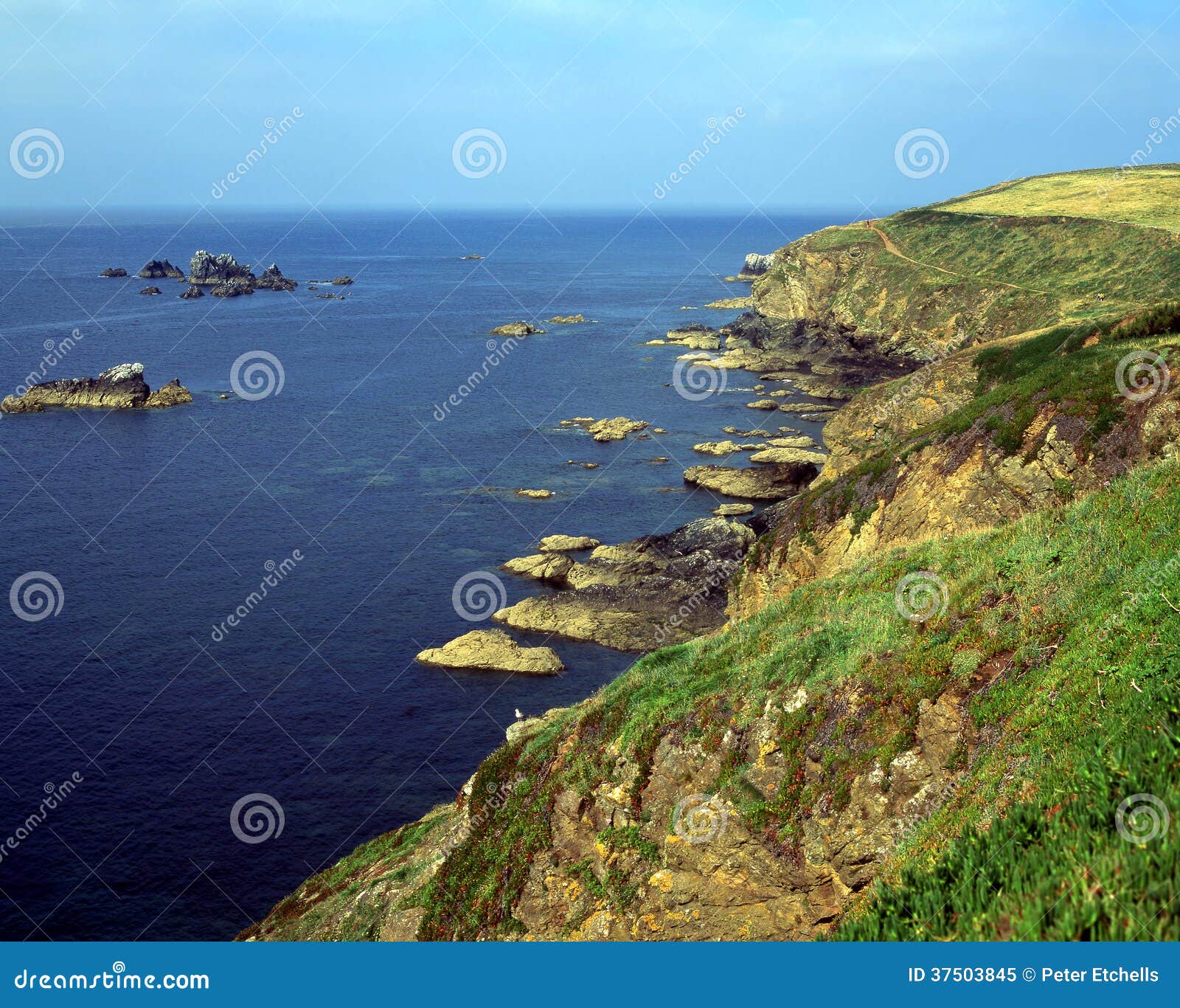 Lizard Point stock image. Image of cornwall, shore, seascape - 37503845