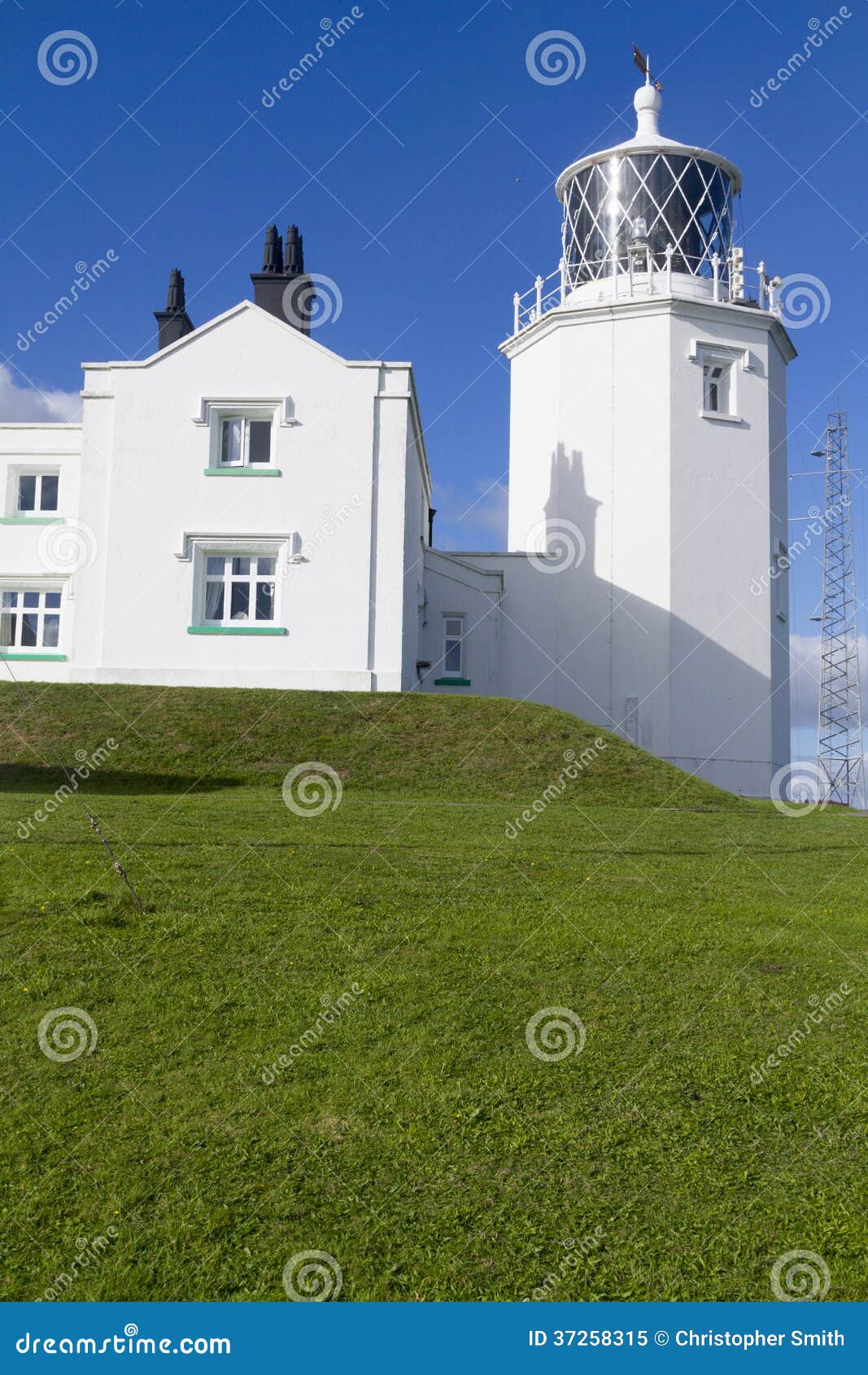 Lizard point lighthouse stock image. Image of swell, lizard - 37258315