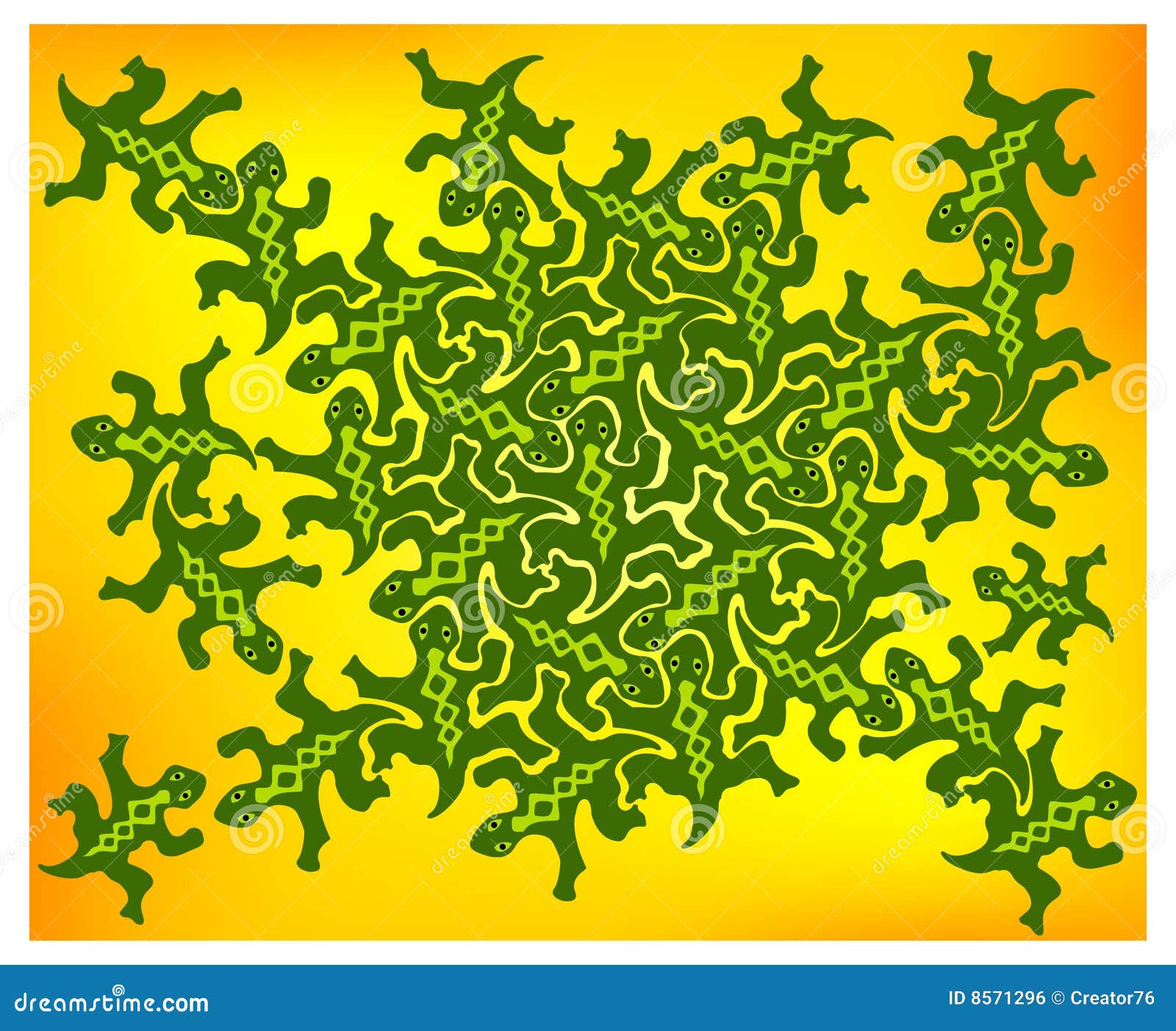 Lizard puzzle stock vector. Illustration of moving, cartoon - 8571296