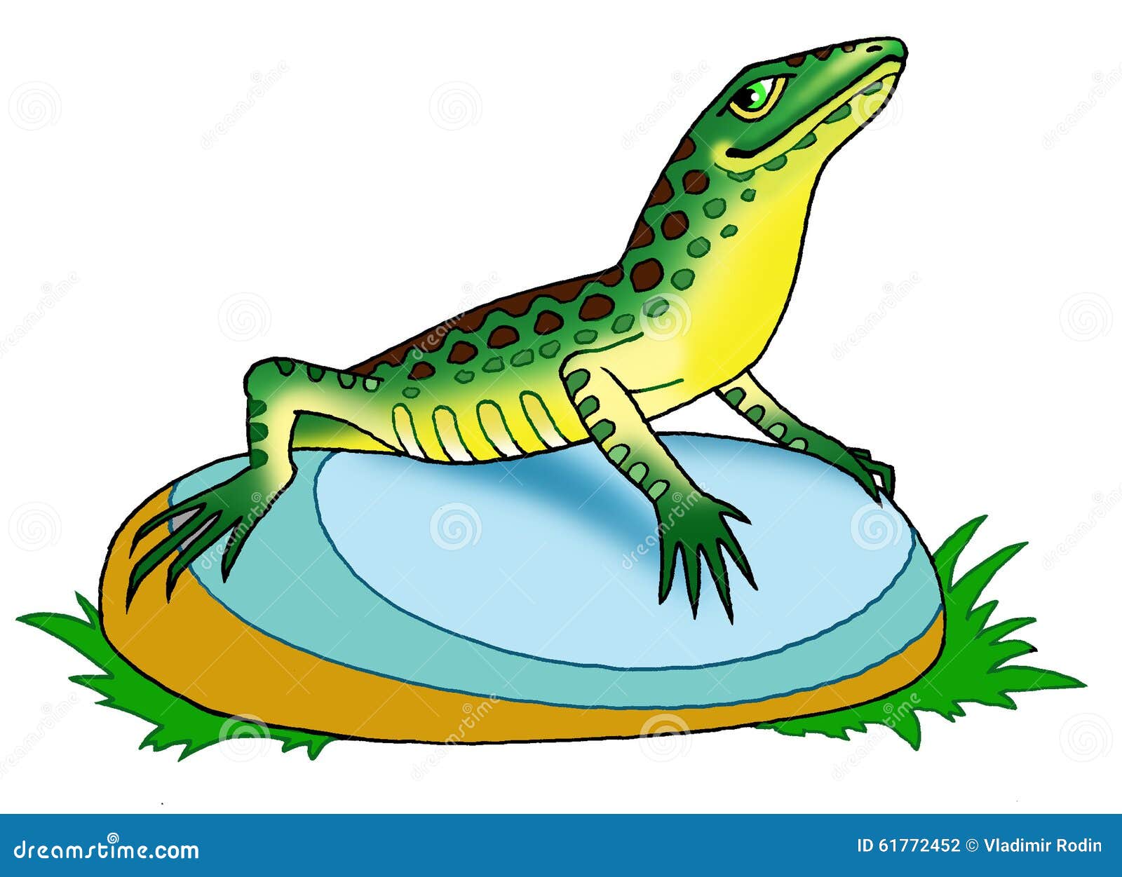 Lizard Reptile Scaly Reptile Claws Stock Illustration - Illustration of ...