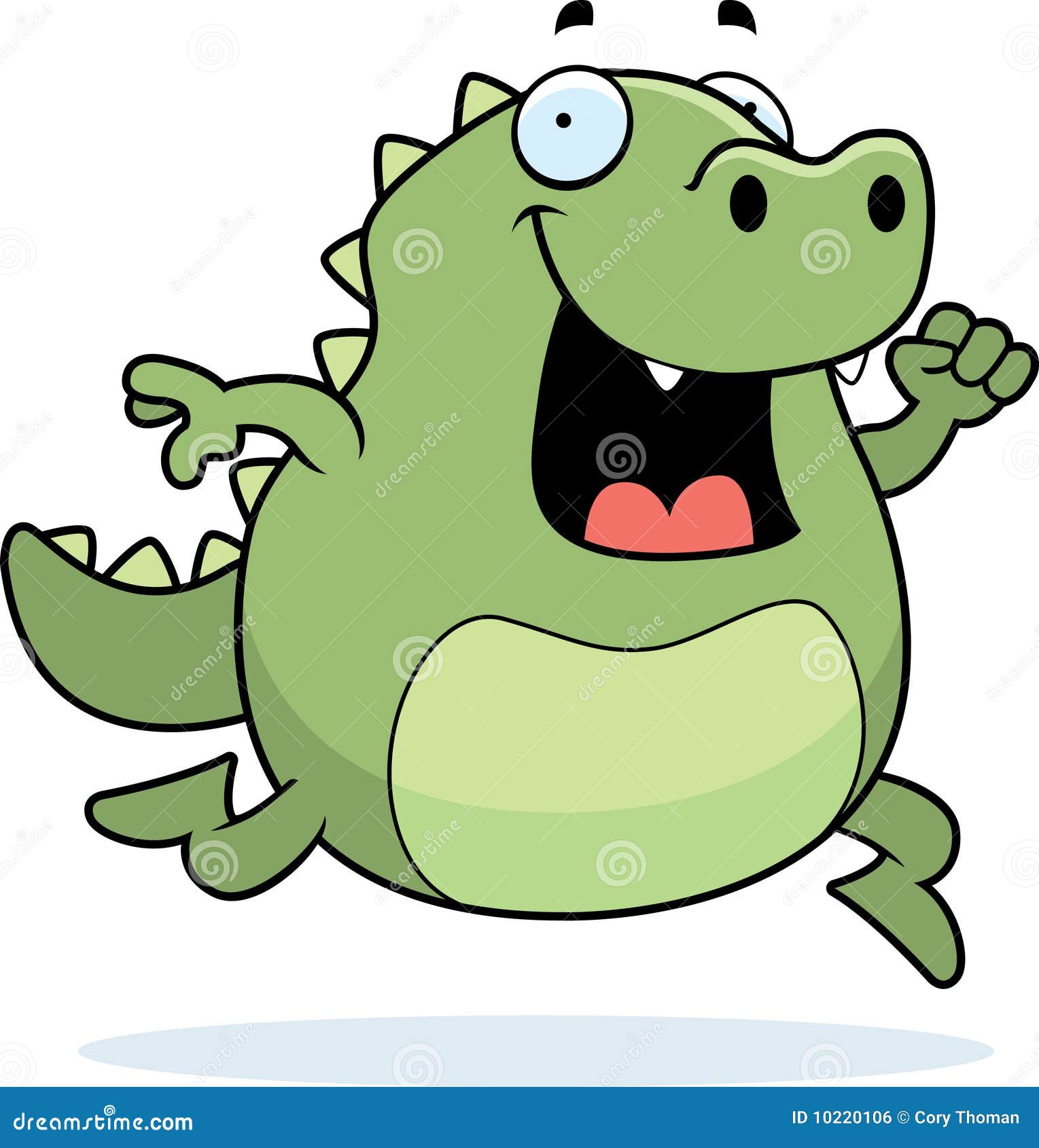 Lizard Running stock vector. Illustration of smiling - 10220106