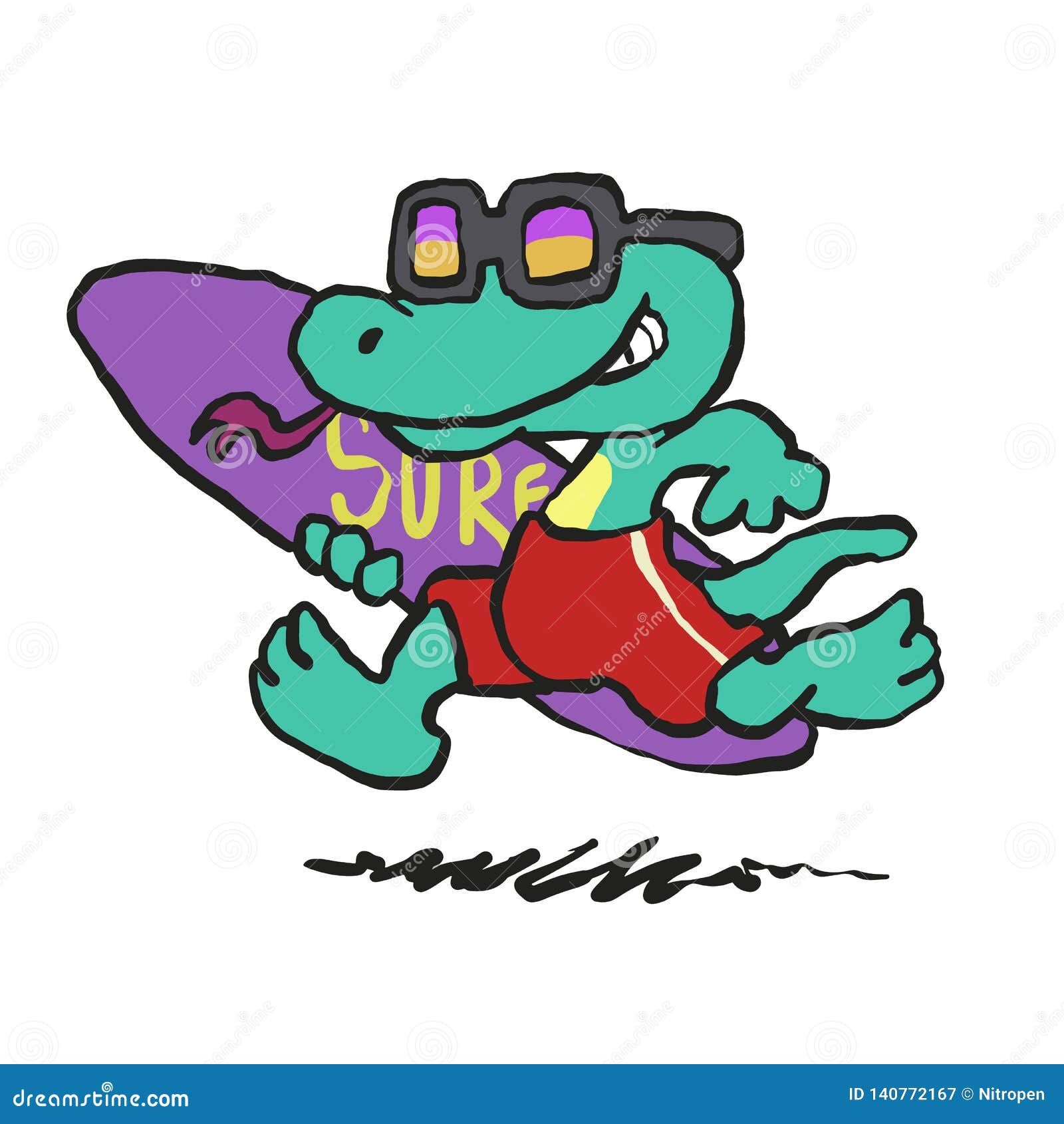 Running Lizard Clipart