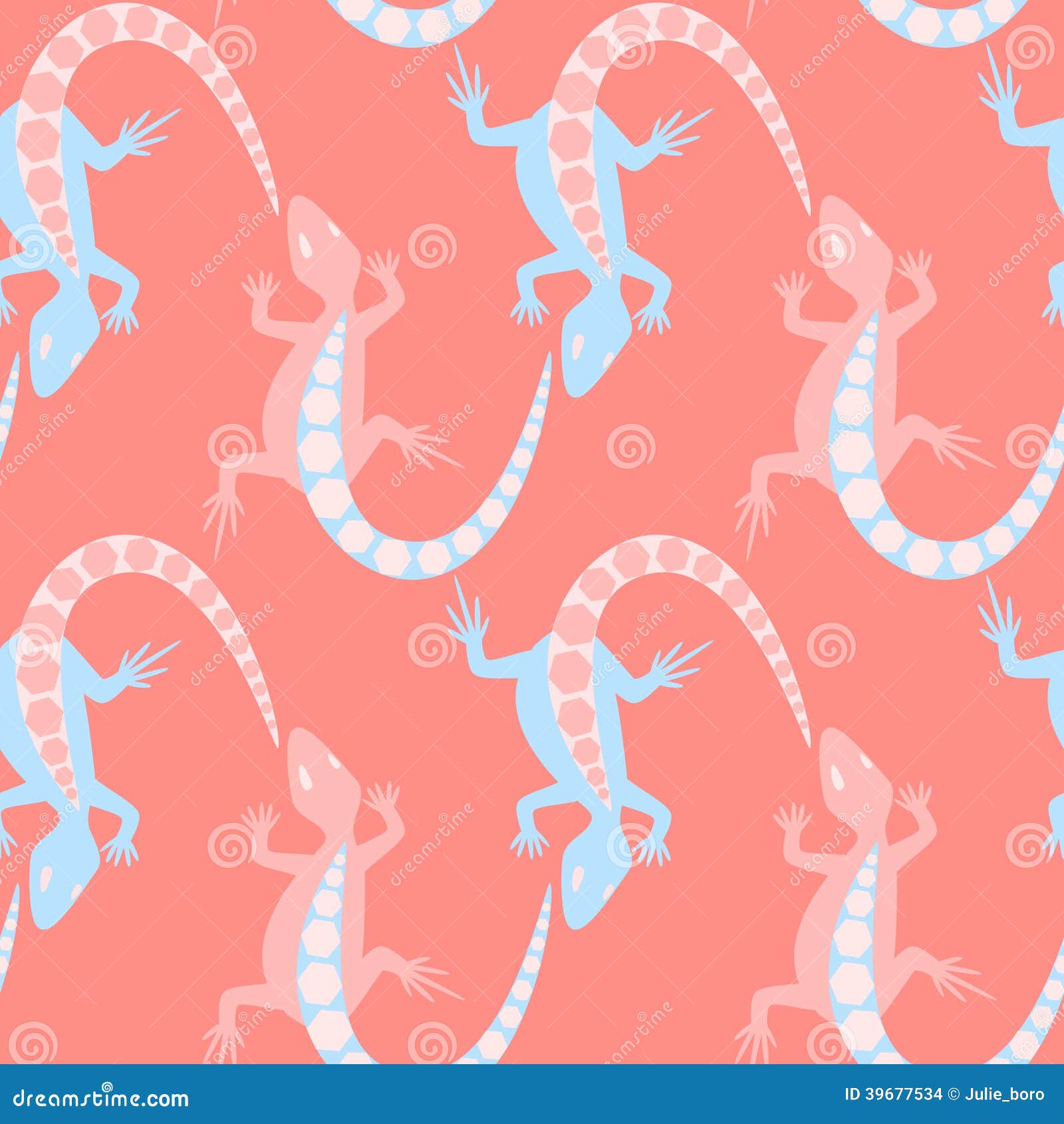 Lizard seamless pattern stock vector. Illustration of crawl - 39677534