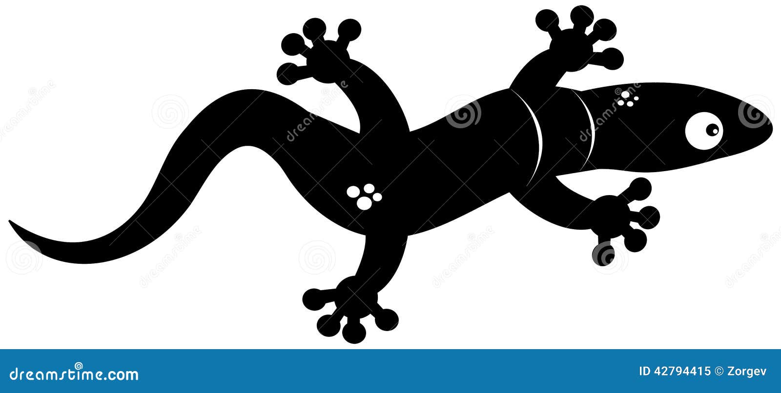 A lizard in shadow stock illustration. Illustration of animal - 42794415