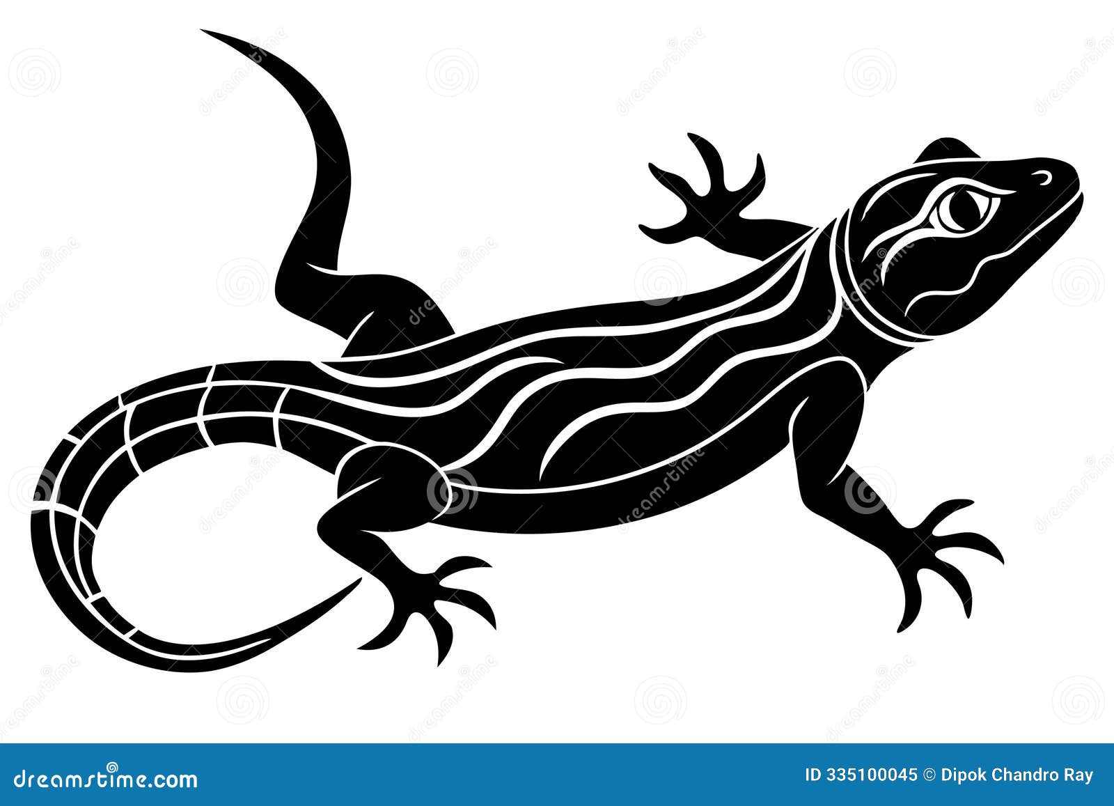 Lizard Silhouette Vector Art Stock Vector - Illustration of logo ...