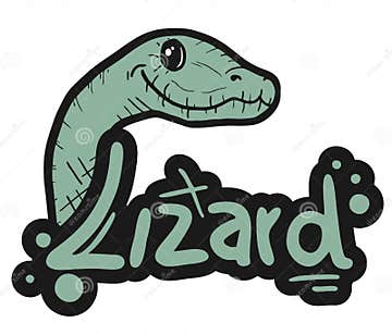 Lizard stick stock vector. Illustration of information - 30367523