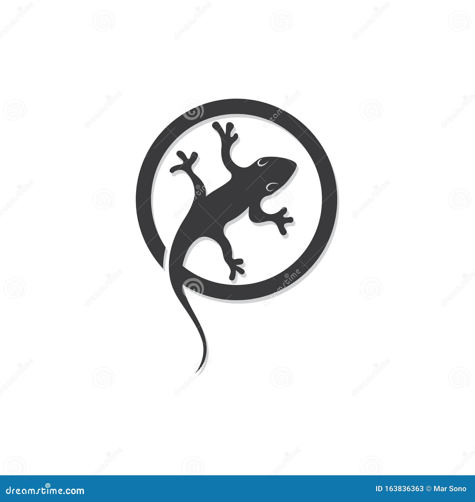 Lizard symbol icon vector stock vector. Illustration of sign - 163836363