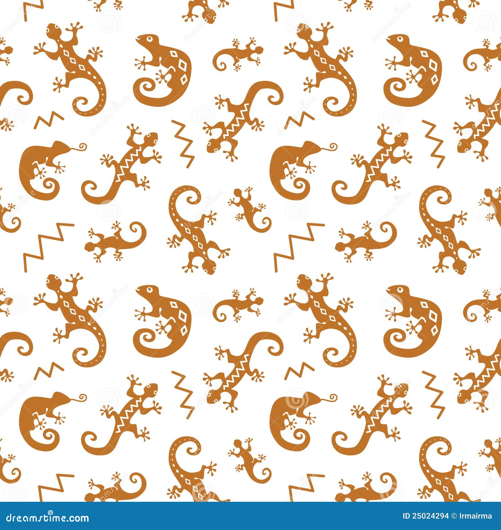 Lizards and Chameleons Seamless Pattern Stock Vector - Illustration of ...