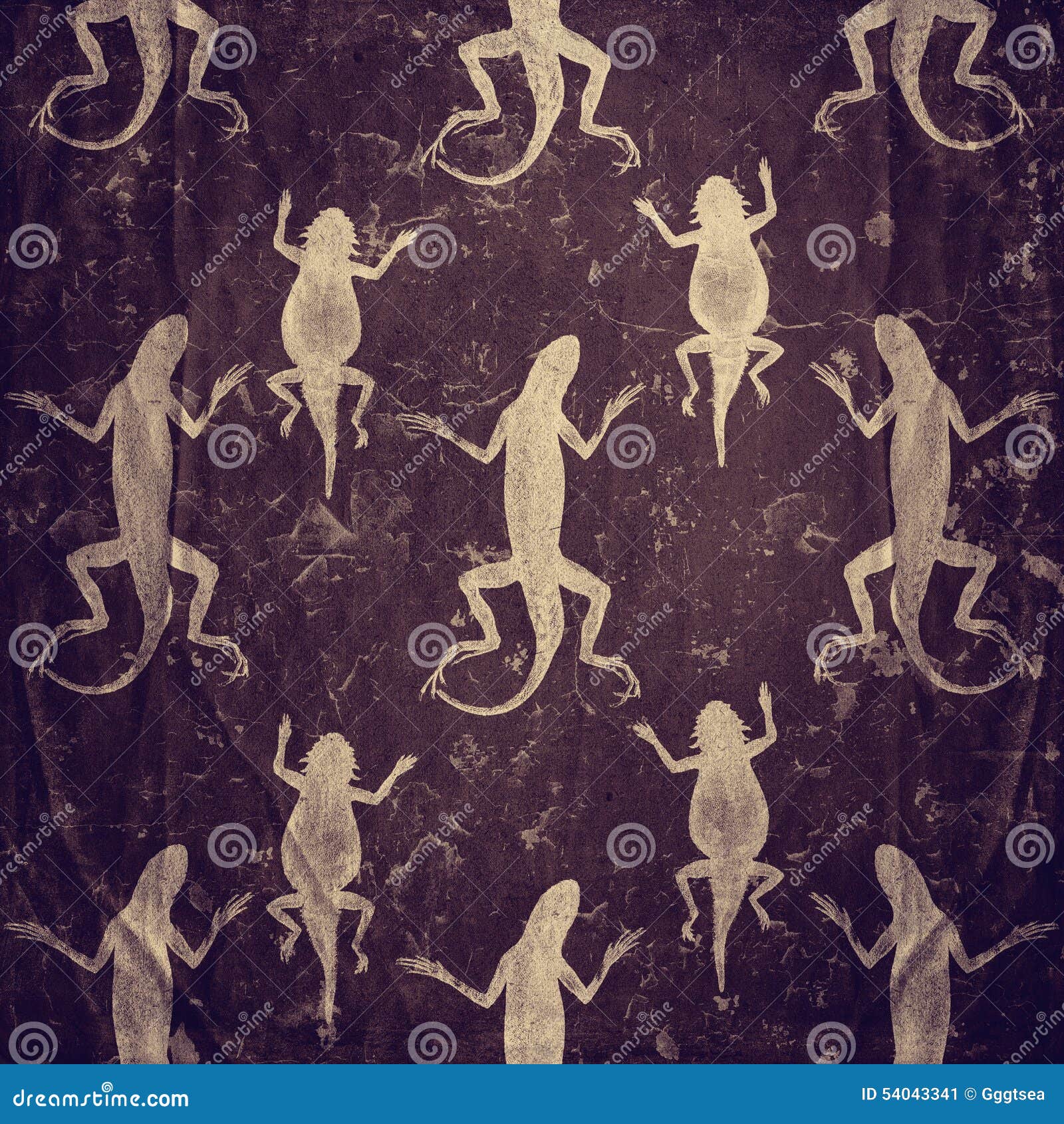 Lizards grunge wallpaper stock illustration. Illustration of crumpled ...