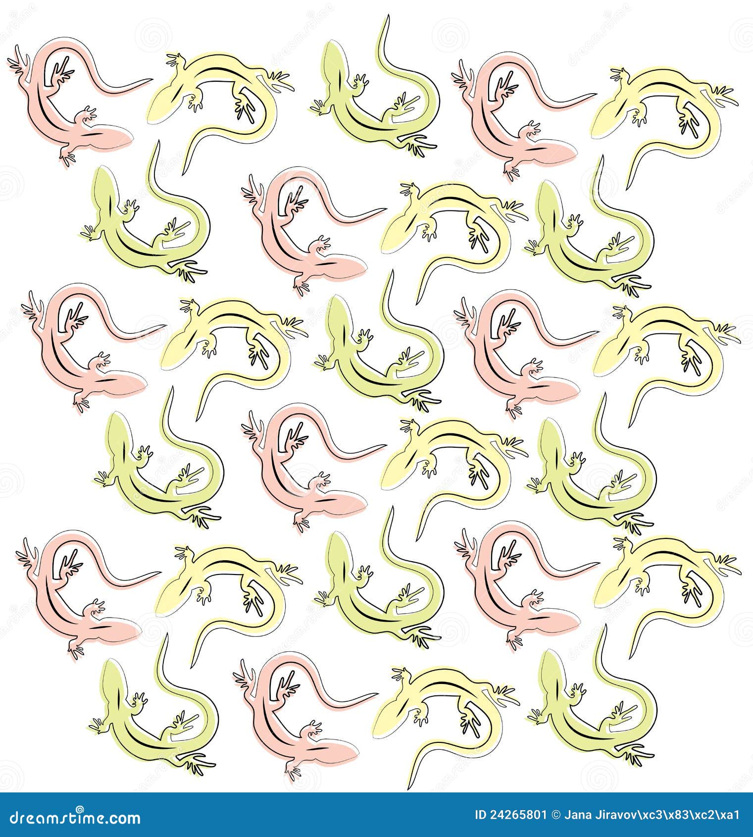 Lizards pattern stock illustration. Illustration of textures - 24265801