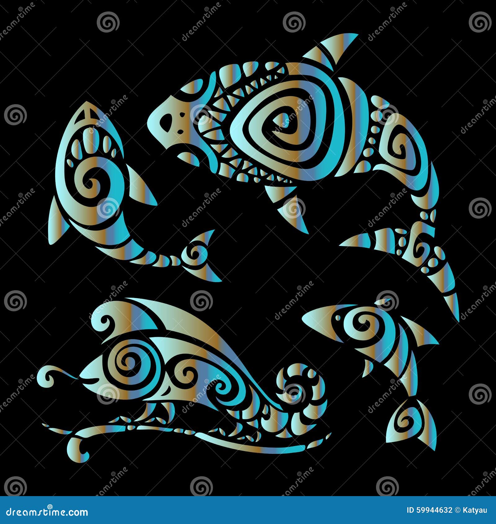 Lizards. Polynesian Tattoo Style Stock Vector - Illustration of lizard ...