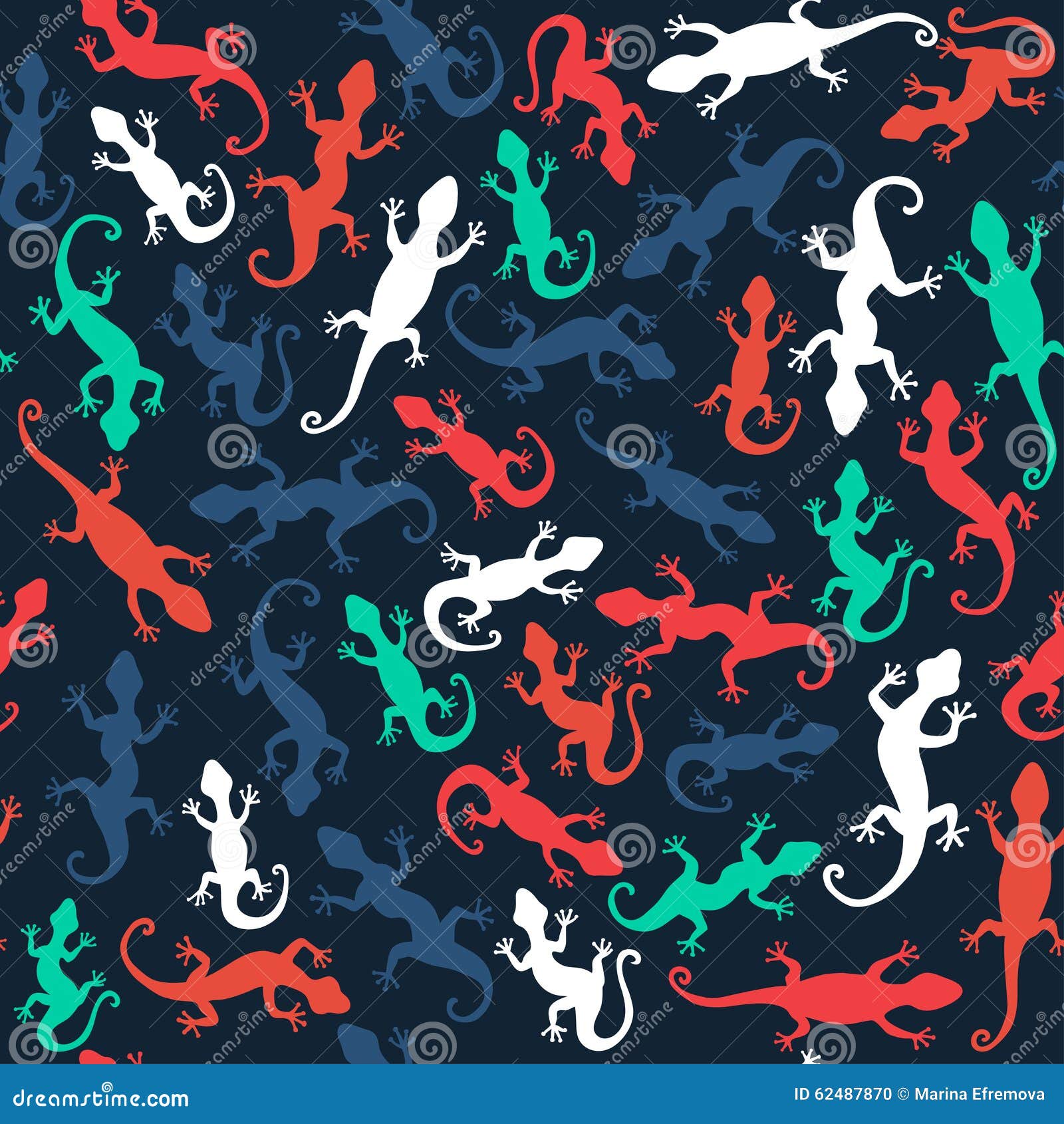 Lizards. Seamless Abstract Background Stock Vector - Illustration of ...