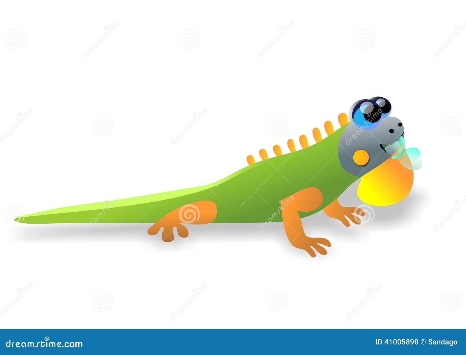 Lizzard cartoon stock vector. Illustration of childhood - 41005890
