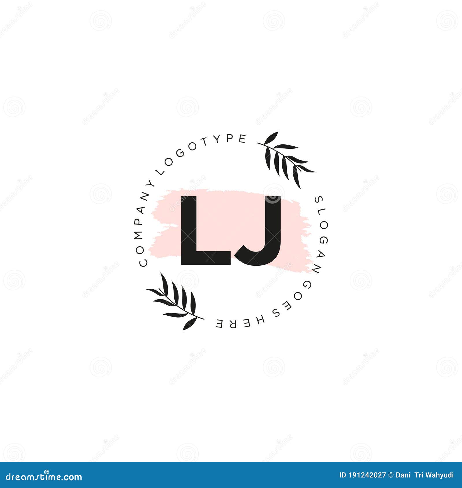 LJ Letter Logo Icon Design Template Elements Stock Vector ...