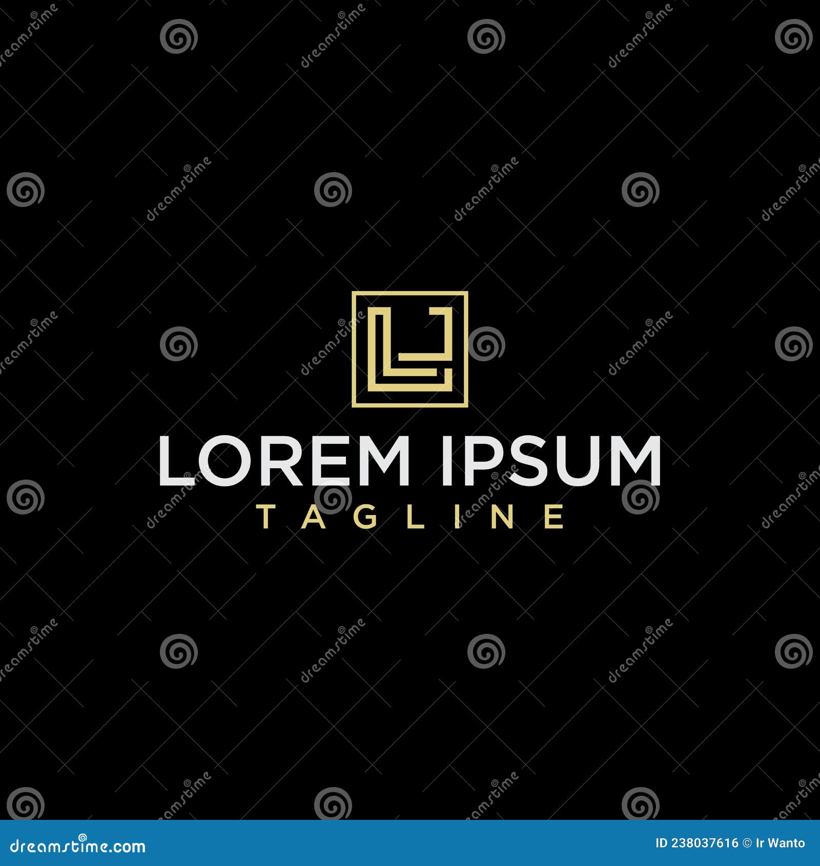 Lj or Jl Square Logo Design Stock Vector - Illustration of simple ...