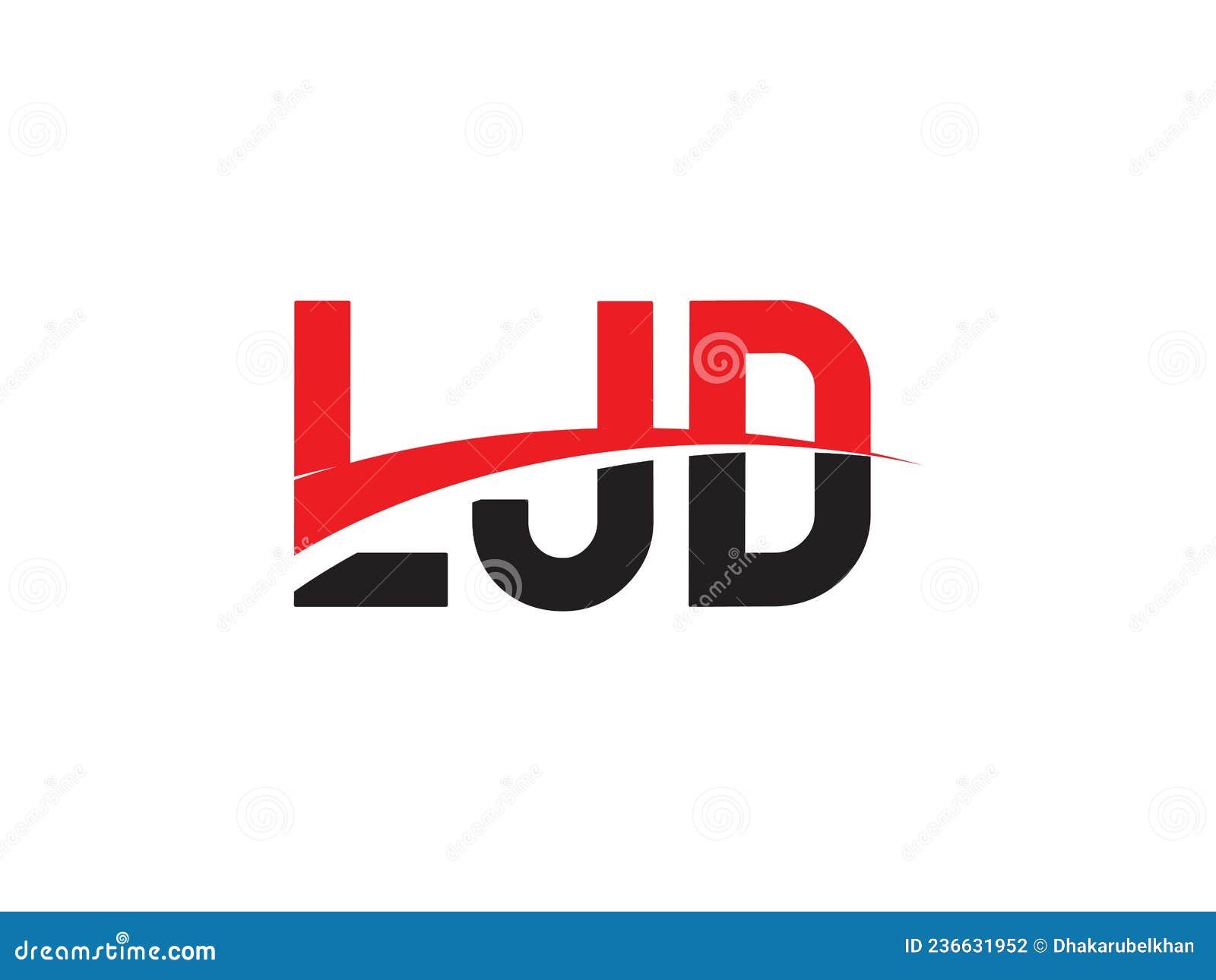 LJD Letter Initial Logo Design Stock Vector - Illustration of element ...