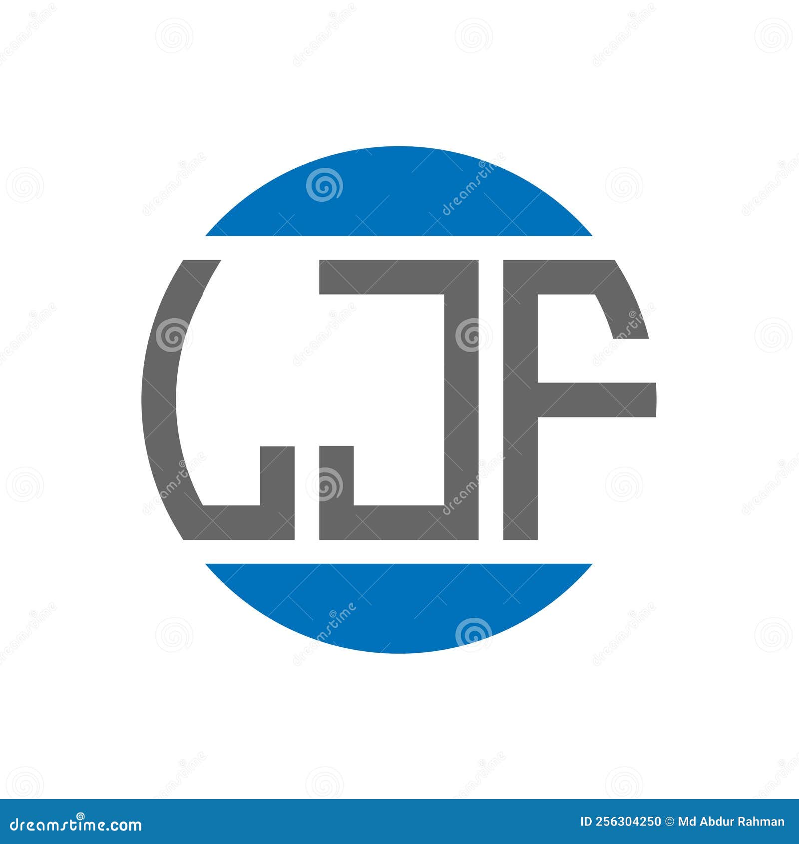LJF Letter Logo Design on White Background. LJF Creative Initials ...