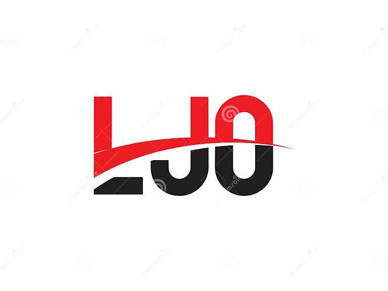 LJO Letter Initial Logo Design Stock Vector - Illustration of font ...