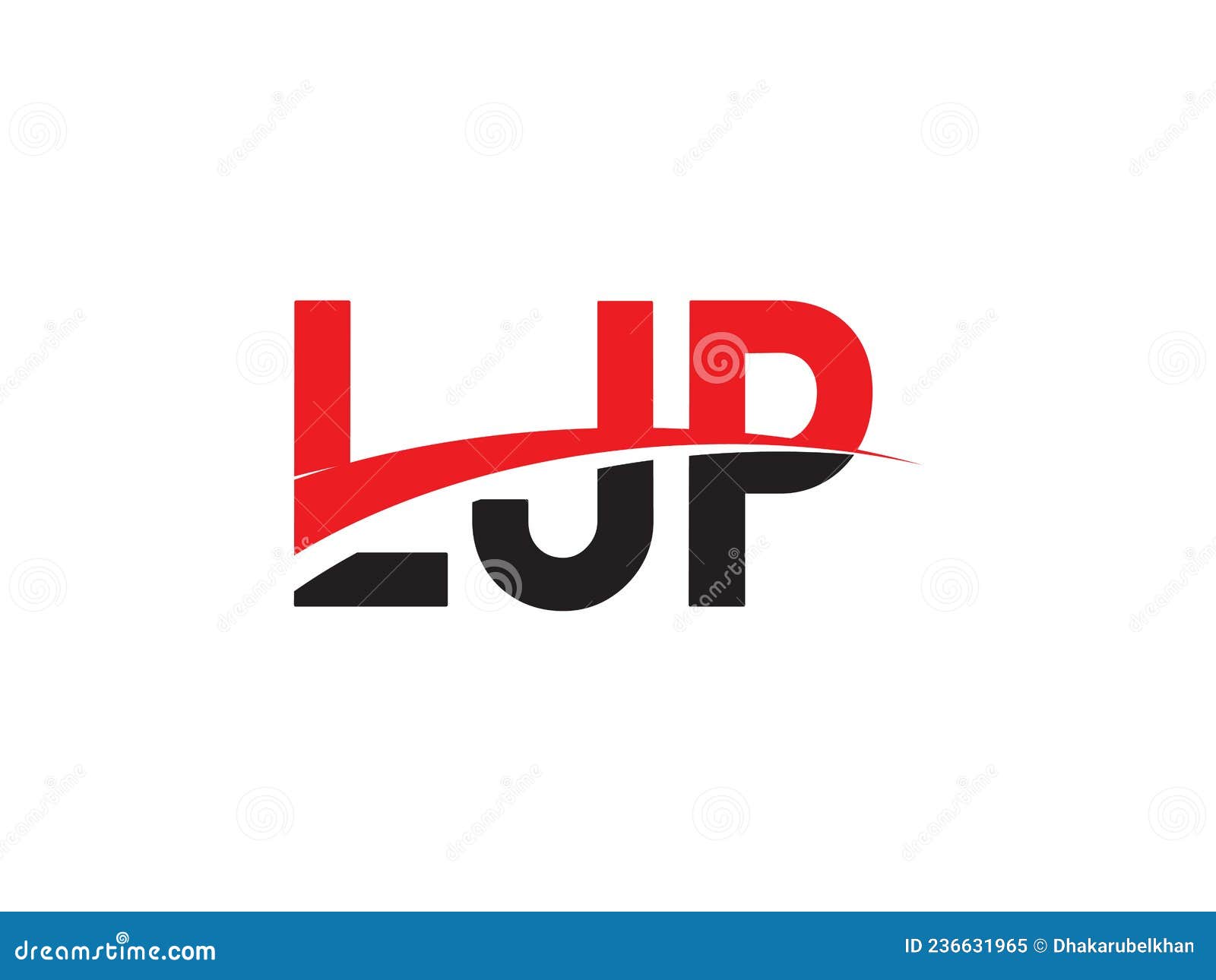LJP Letter Initial Logo Design Stock Vector - Illustration of sign ...