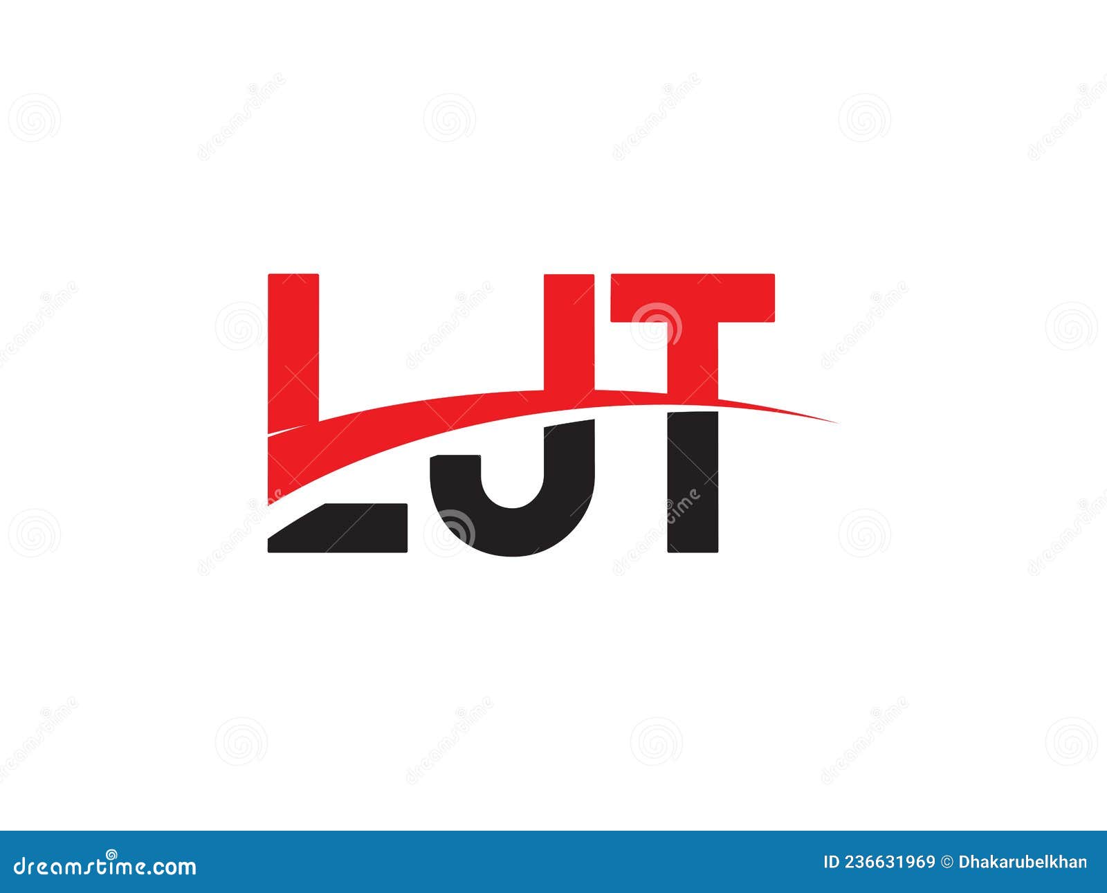 LJT Letter Initial Logo Design Stock Vector - Illustration of icon ...