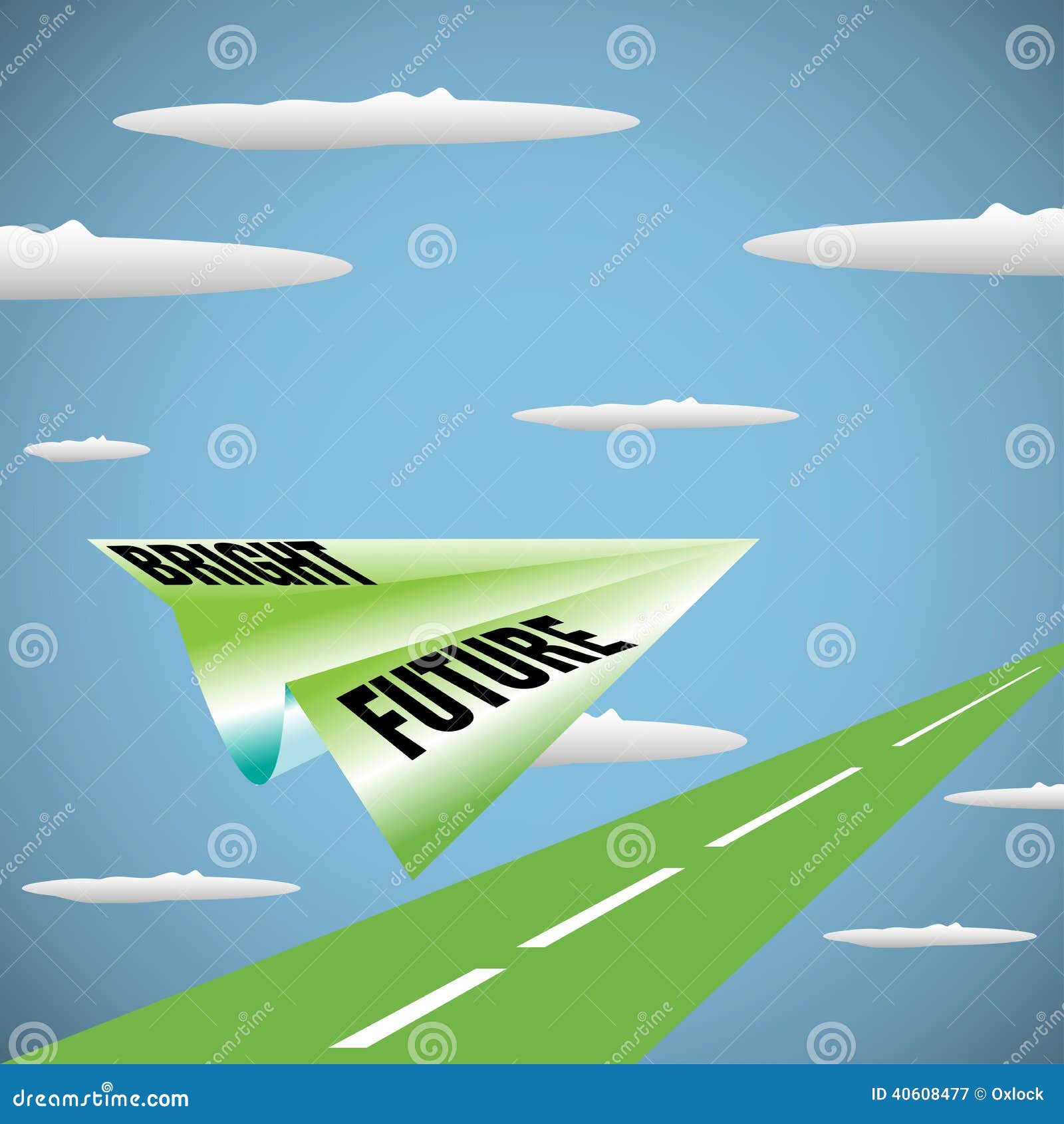 Ljus framtid vektor illustrationer. Illustration av brigham - 40608477