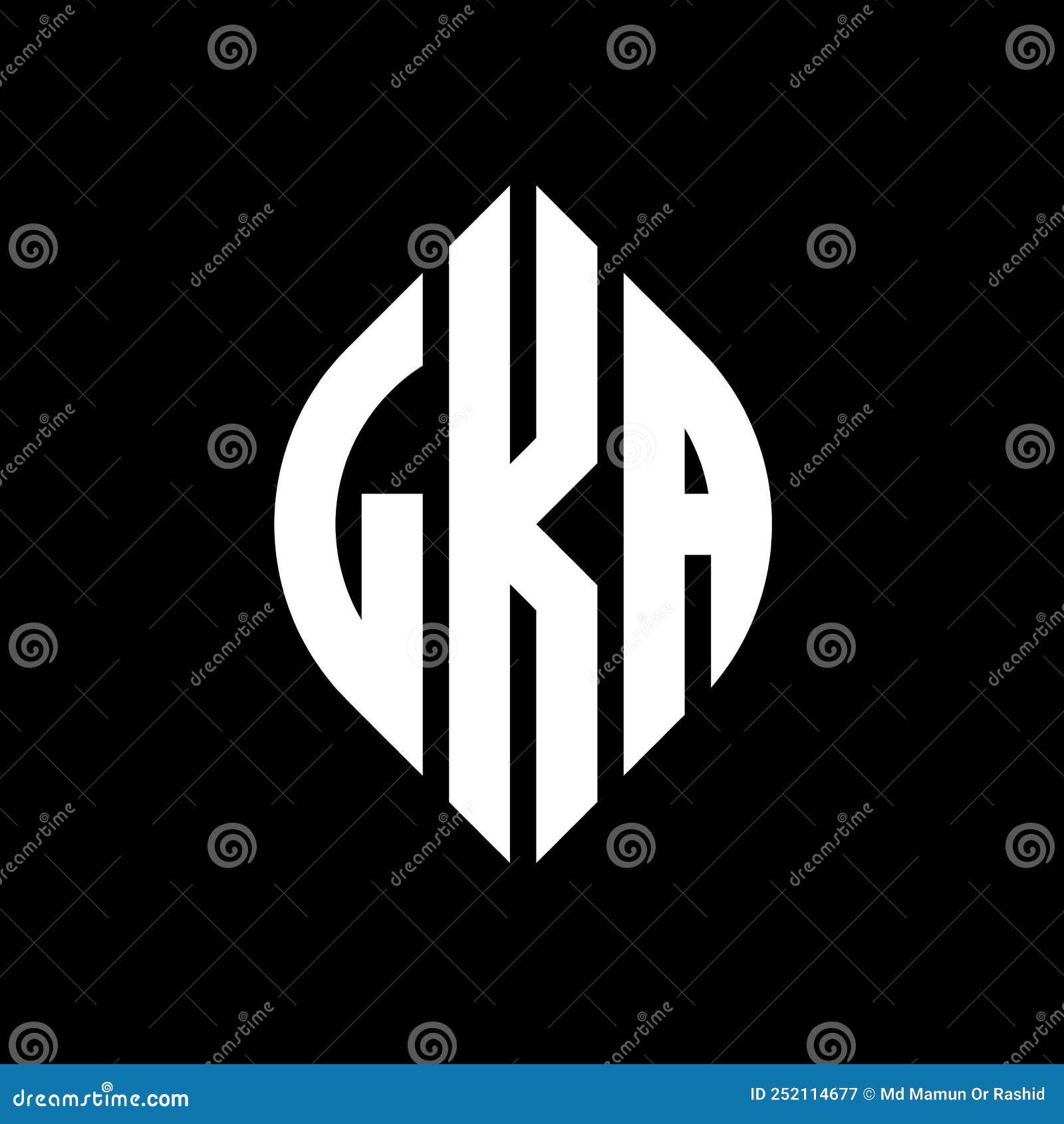 LKA Circle Letter Logo Design with Circle and Ellipse Shape. LKA ...