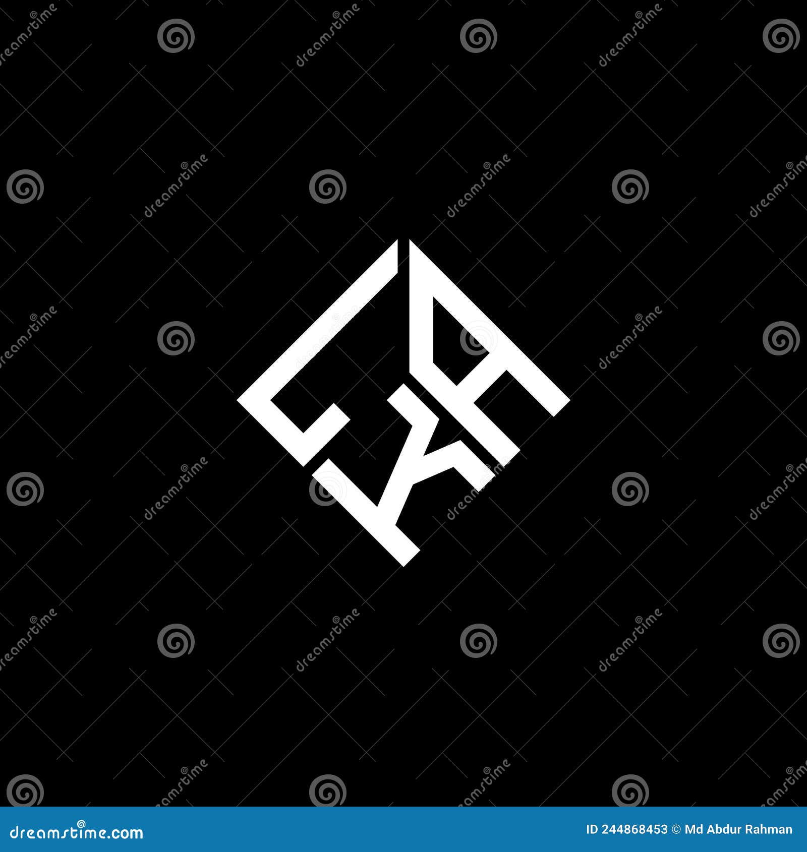 LKA Letter Logo Design on Black Background. LKA Creative Initials ...