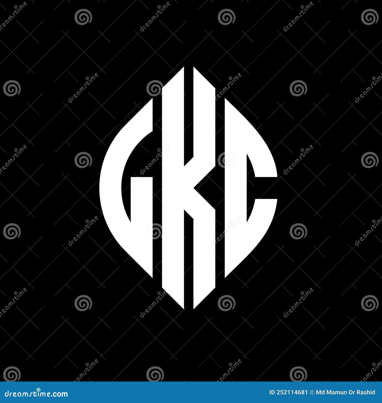 LKC Circle Letter Logo Design with Circle and Ellipse Shape. LKC ...