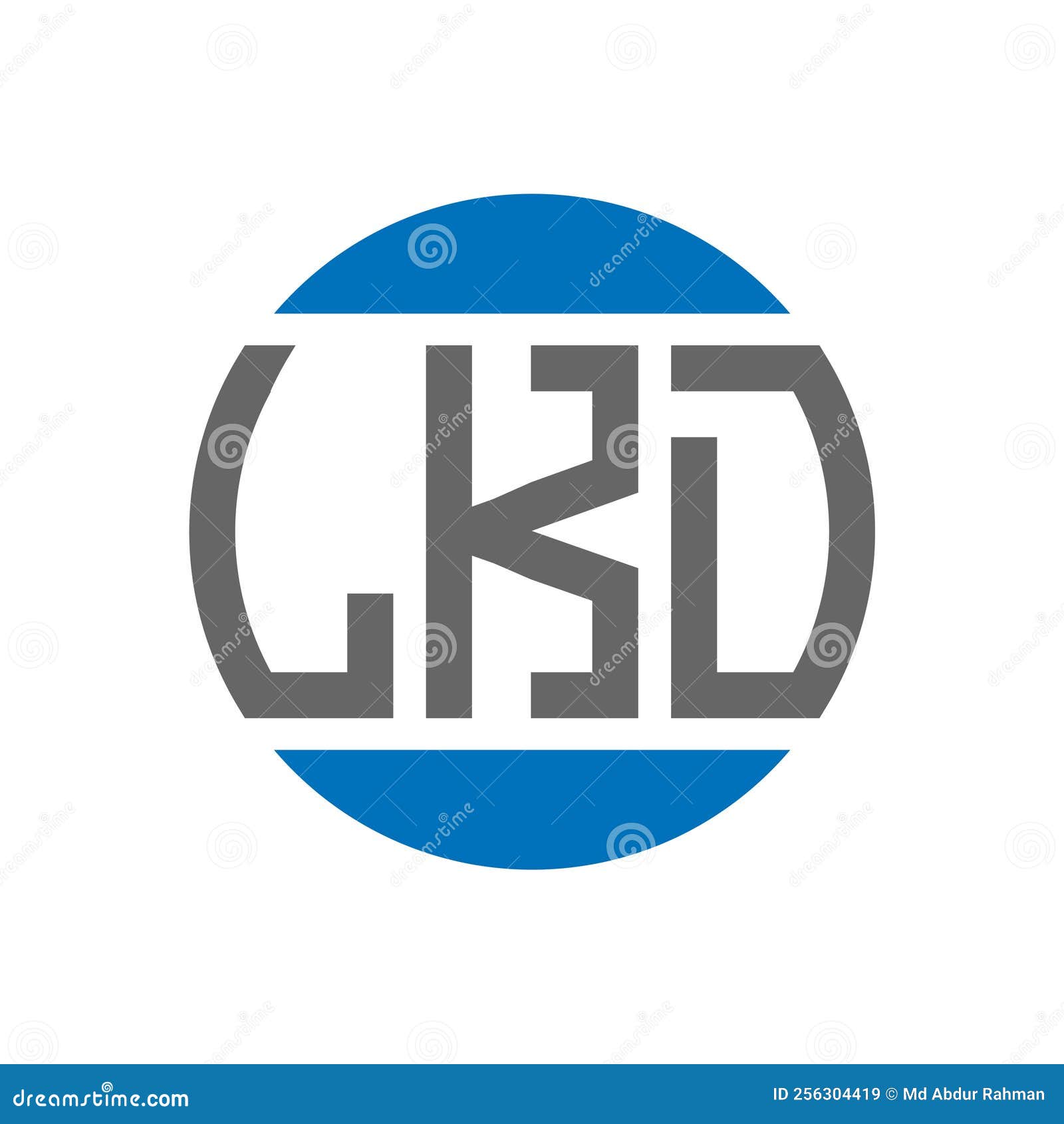 LKD Letter Logo Design on White Background. LKD Creative Initials ...