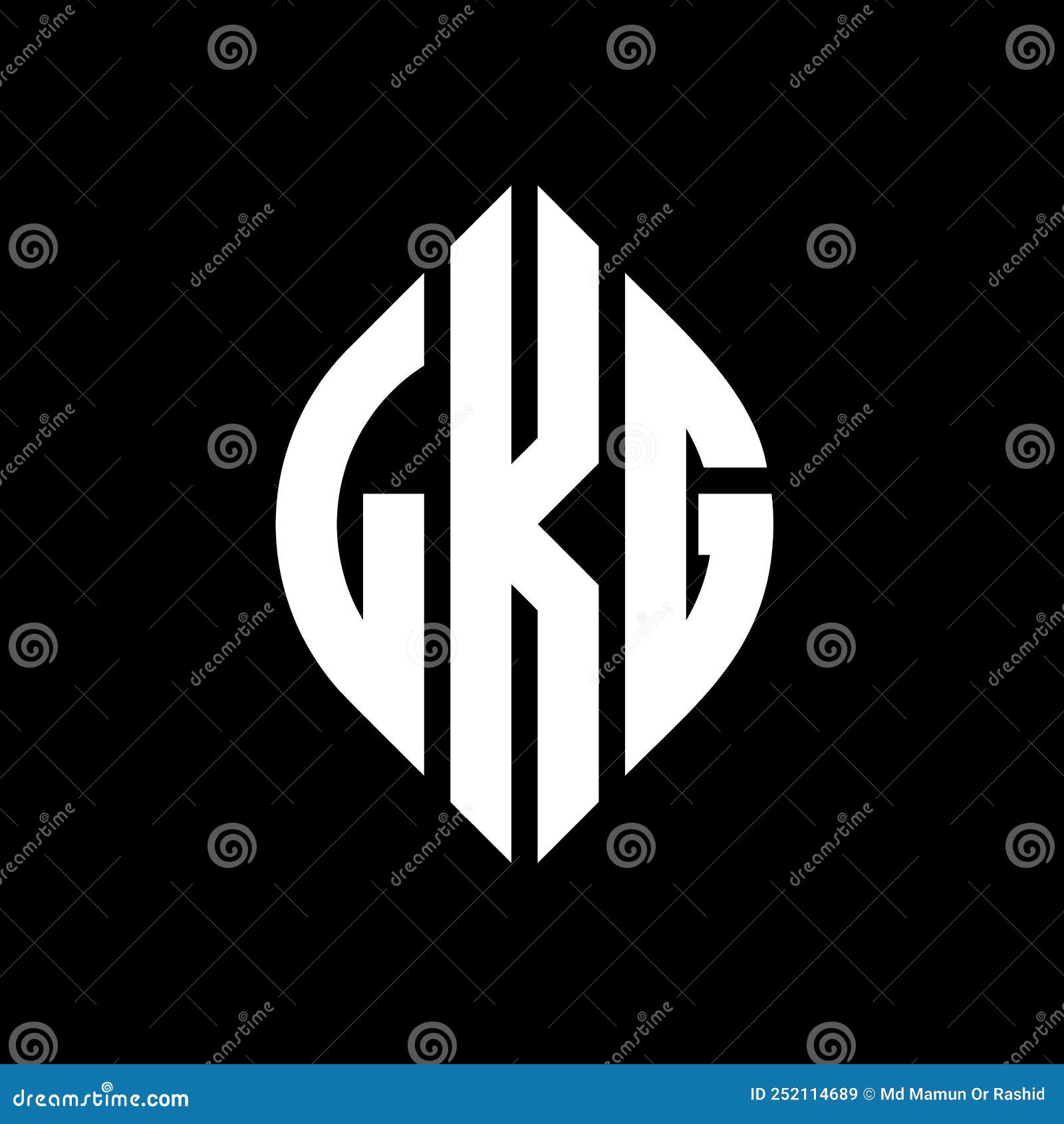 LKG Circle Letter Logo Design with Circle and Ellipse Shape. LKG ...