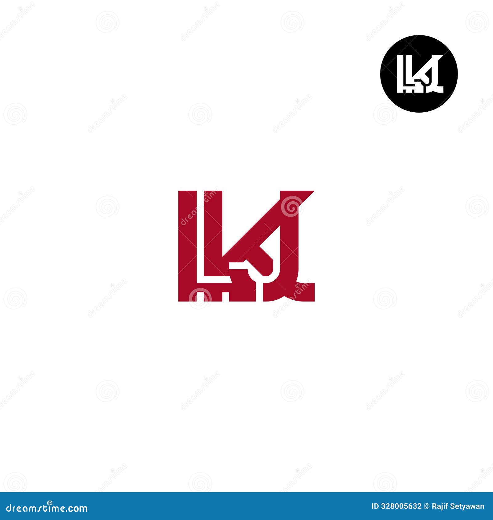 LKJ Logo Letter Monogram Design Stock Vector - Illustration of names ...