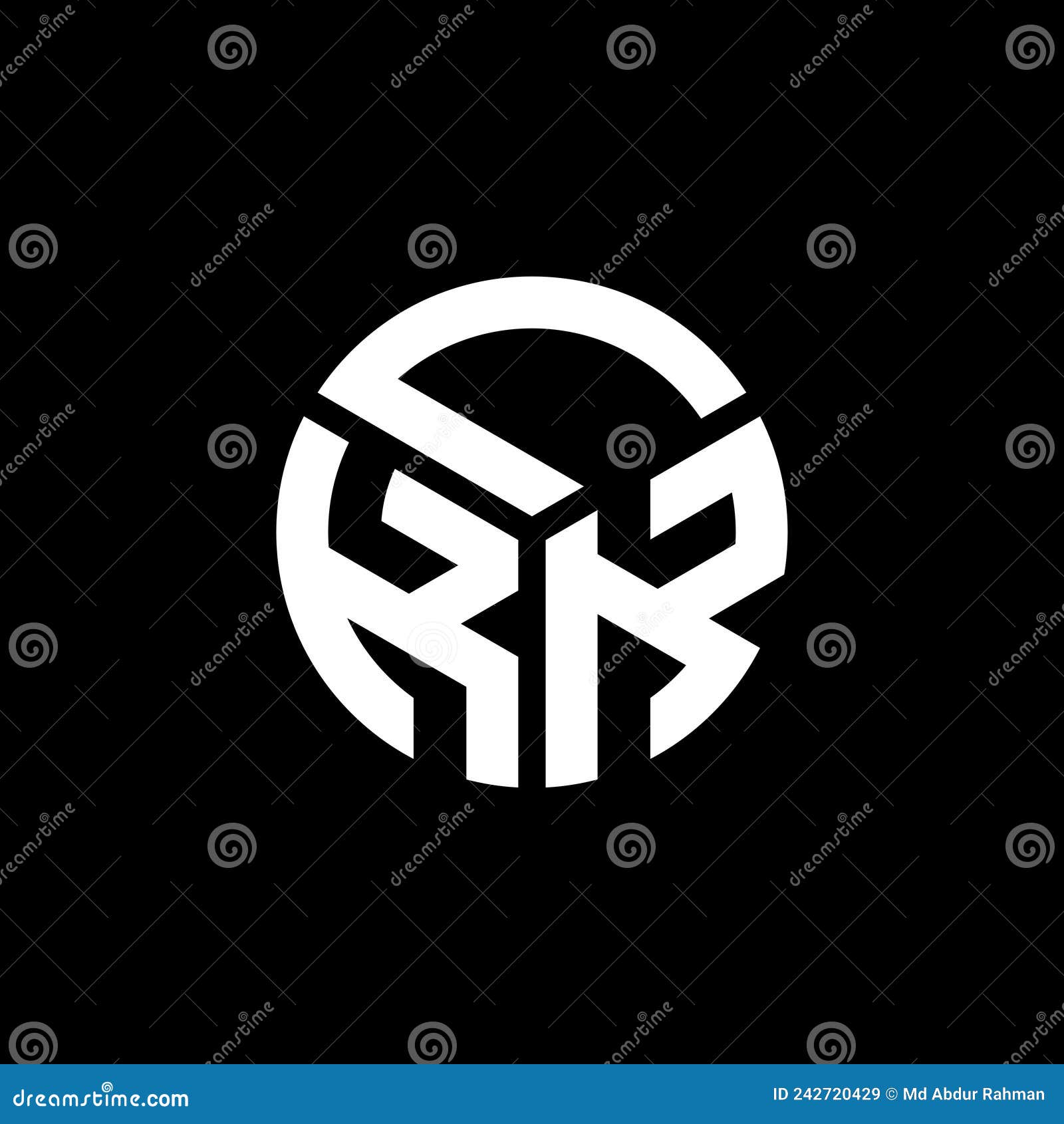 LKK Letter Logo Design on Black Background. LKK Creative Initials ...