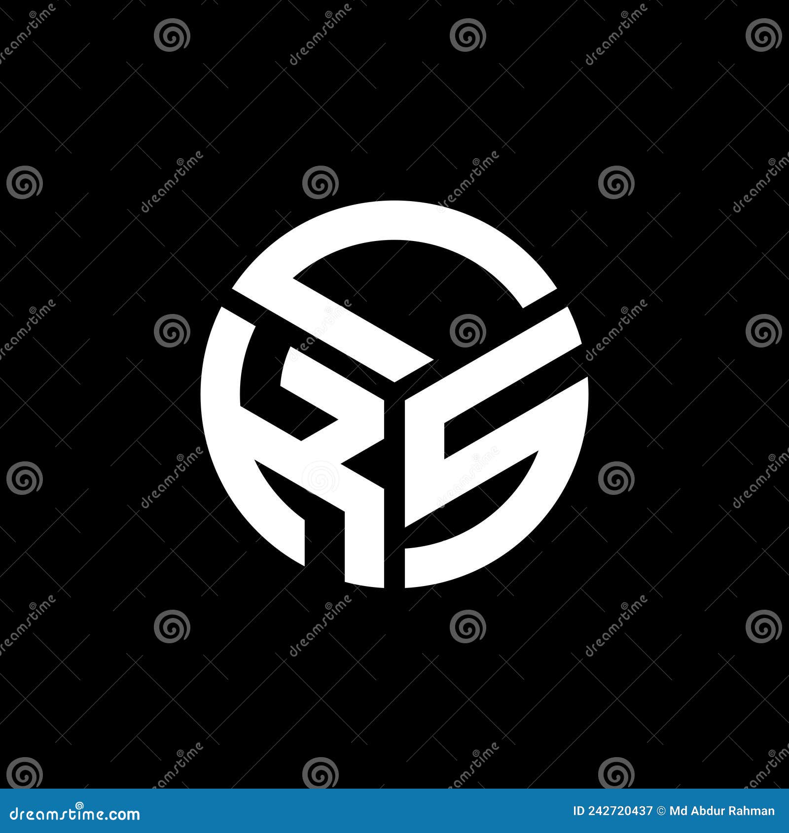 LKS Letter Logo Design on Black Background. LKS Creative Initials ...