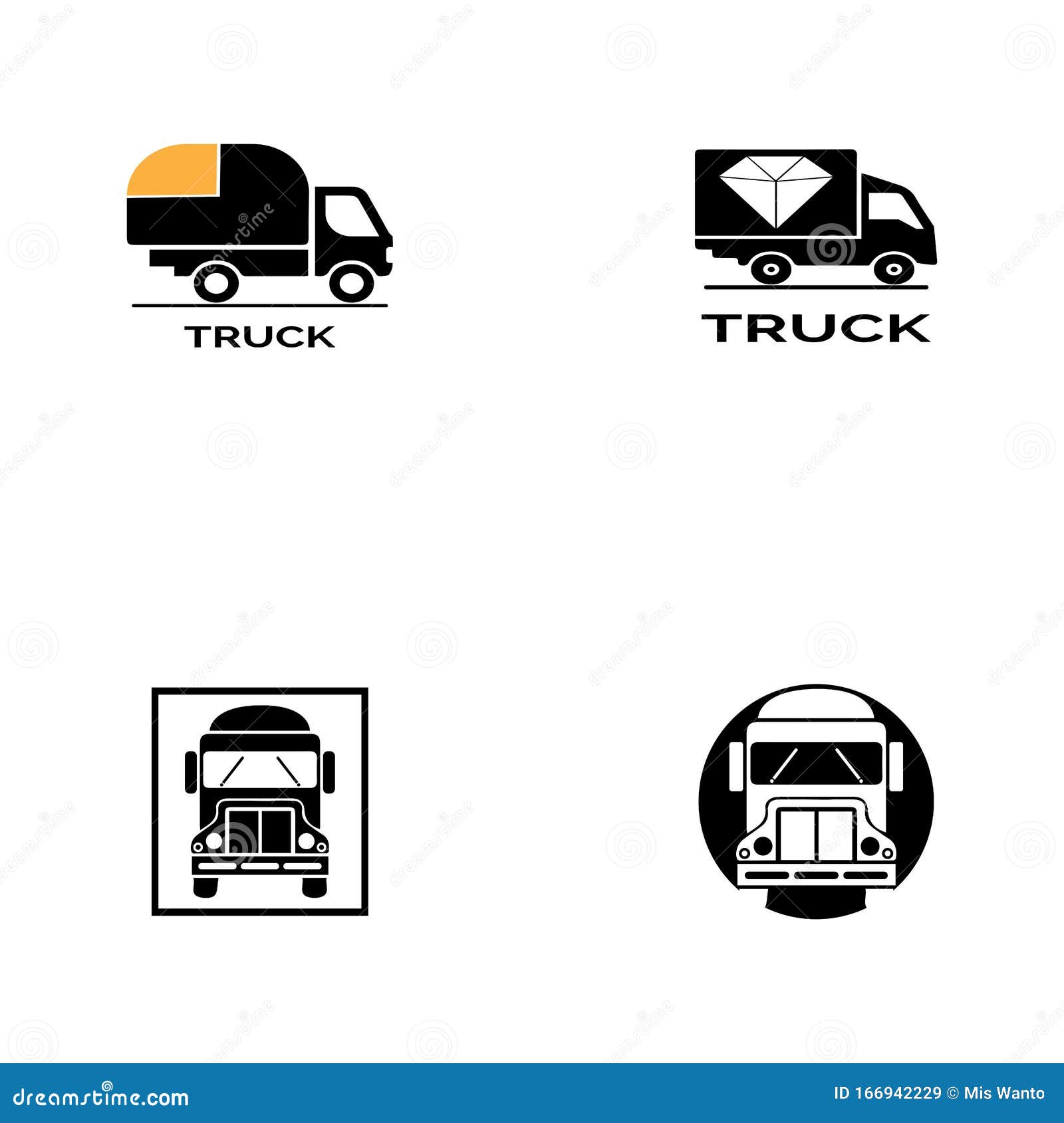 Lkw-Symbol-Vektorvorlage stock abbildung. Illustration von logistisch ...