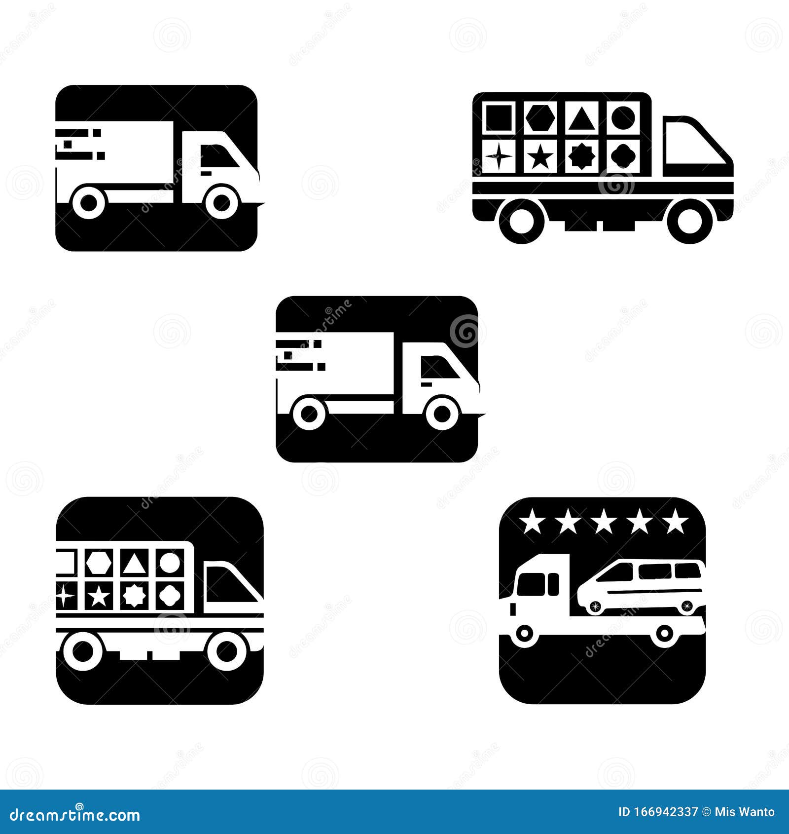 Lkw-Symbol-Vektorvorlage stock abbildung. Illustration von automobil ...