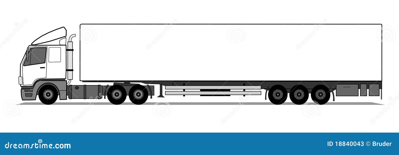 LKW-Vektor vektor abbildung. Illustration von datenbahn - 18840043