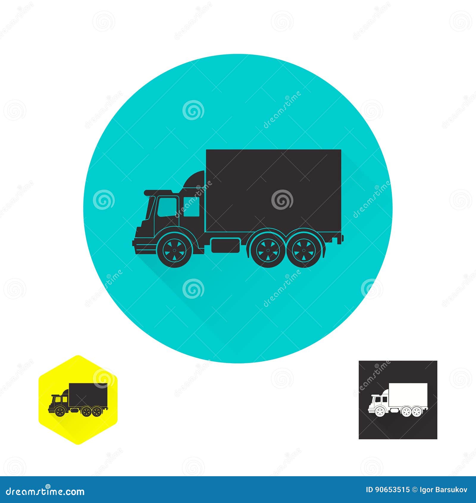 LKW-Zeichen vektor abbildung. Illustration von markt - 90653515